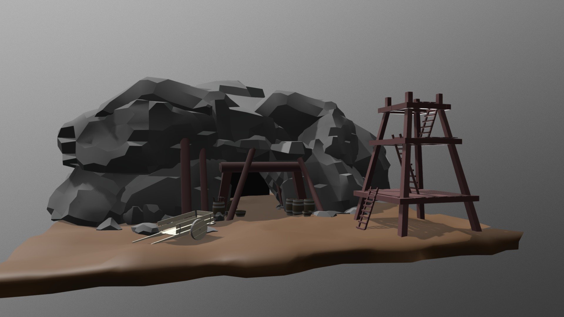 Mine - Download Free 3D model by Caboose3d [25a3571] - Sketchfab