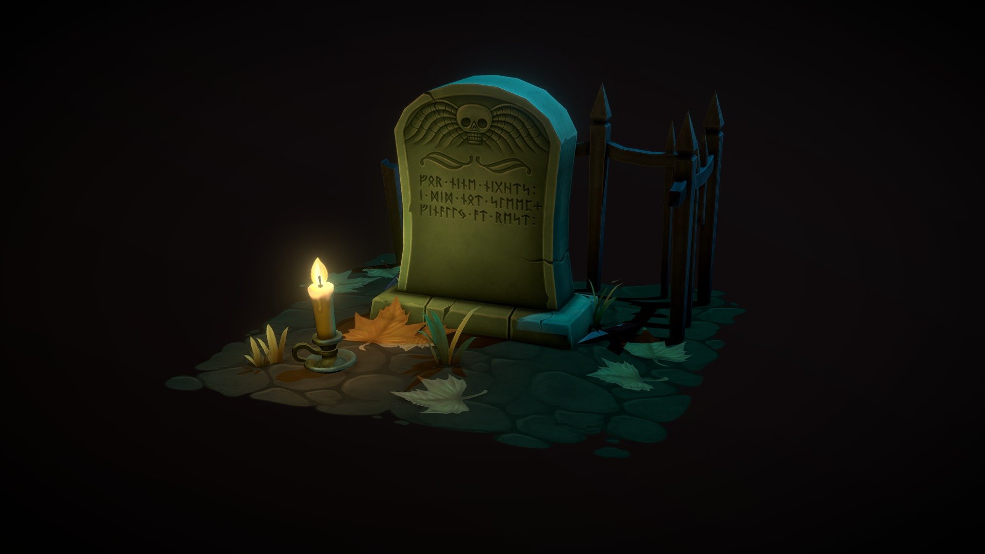 Stylised Grave - 3D model by Thomass3D [25a4adf] - Sketchfab
