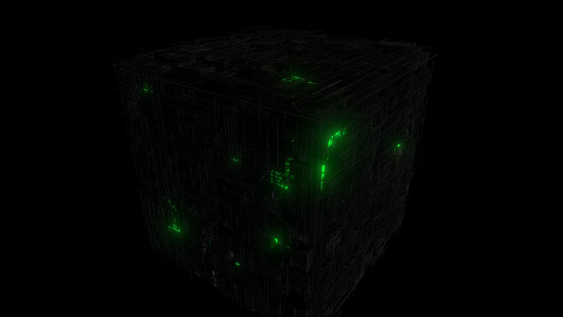 Borg Cube Version 2 - 3D model by Husker2101 (@husker1982) [25a8378 ...