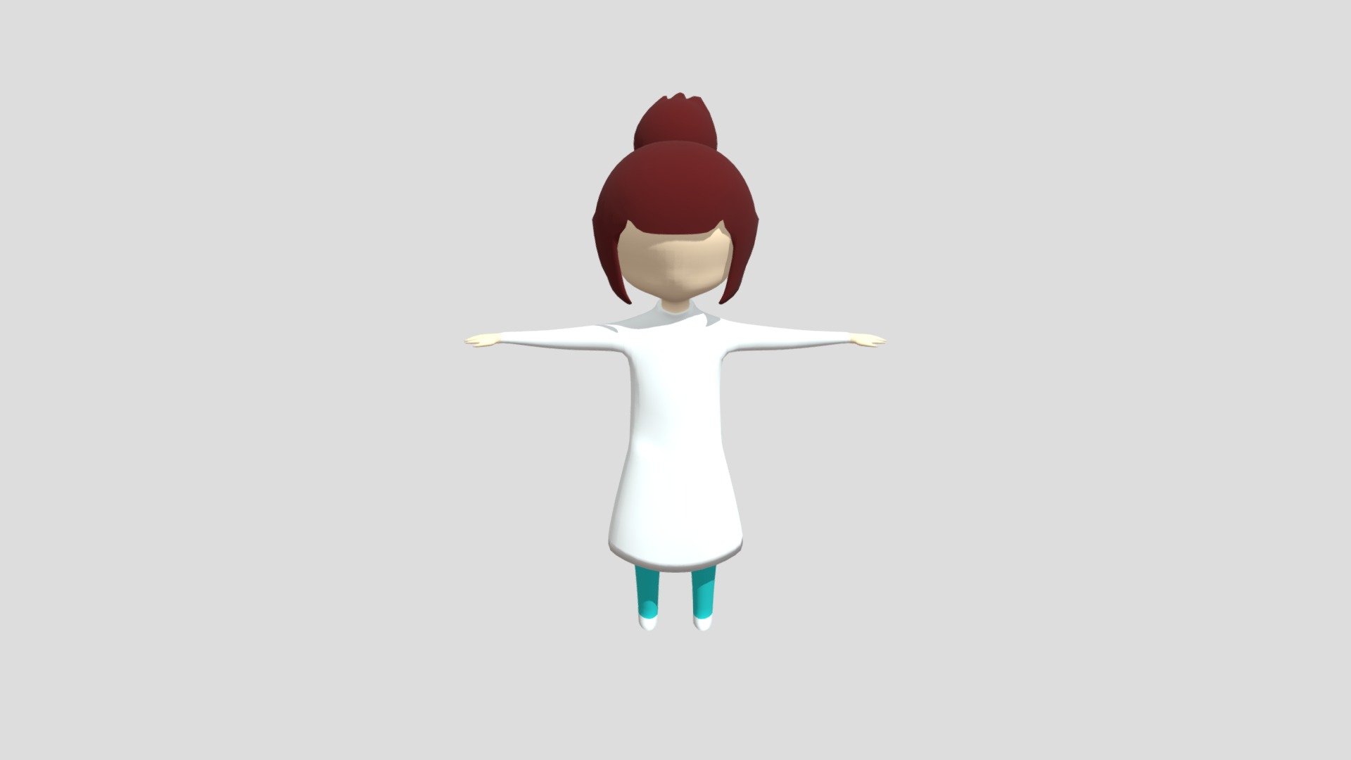 Cartoon Female Character Model - Download Free 3D model by Mahmood34 ...