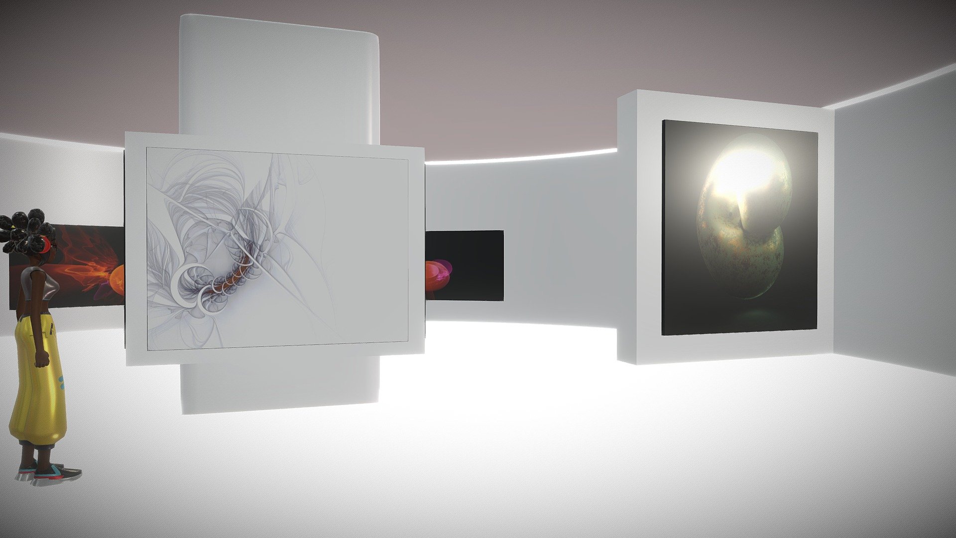 Mini Art Gallery - Buy Royalty Free 3D model by smice [25b16a7 ...