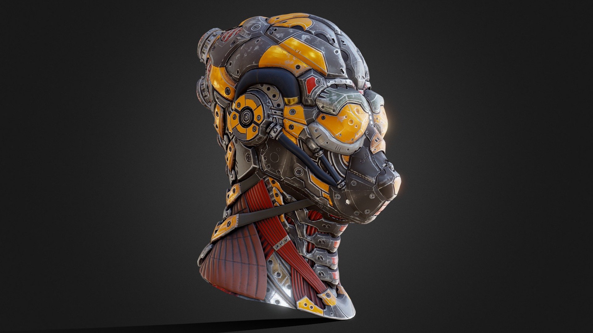 Sci_Fi head - 3D model by Binho Jeong (@binhoj) [25b287f] - Sketchfab