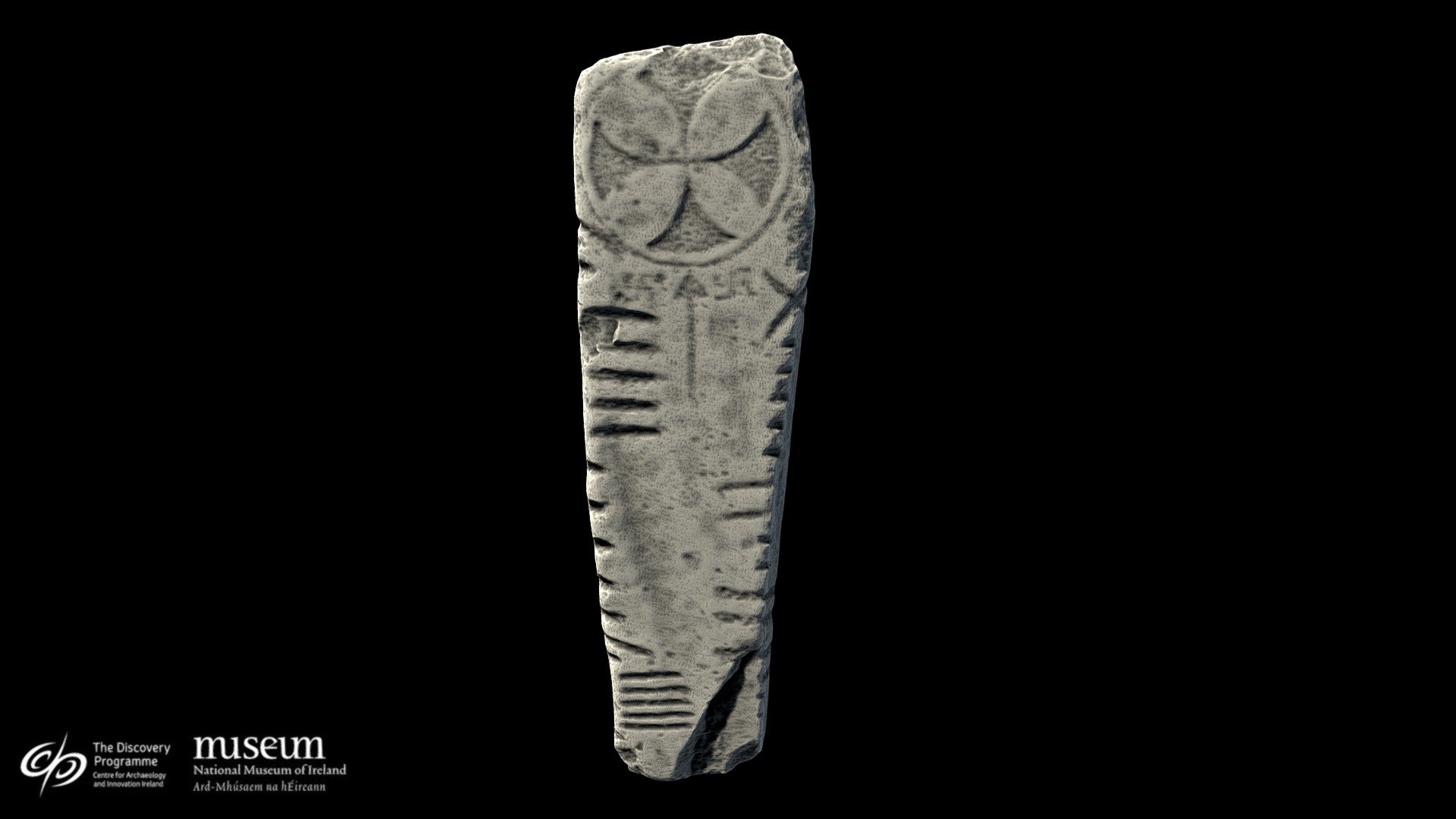 Aglish Ogham Stone (Stone) - 3D model by The Discovery Programme ...
