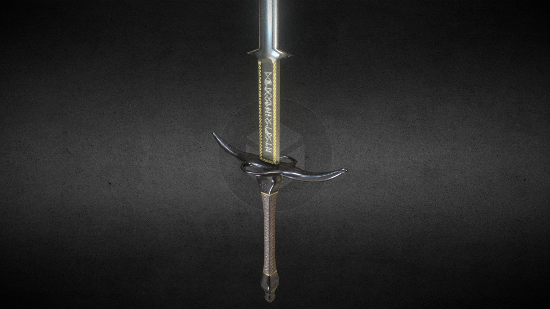 Rune Zweihander - 3D model by Null Pointer (@imanolfotia) [25b79db ...