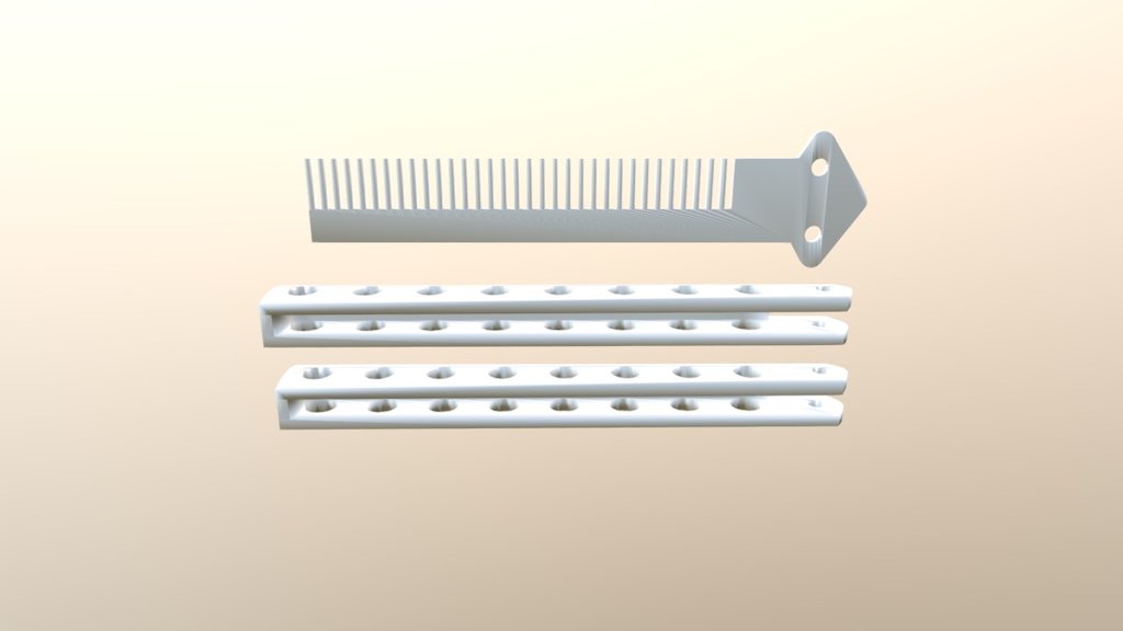 Comb 3D Model - 3D model by Mason3d [25b7b26] - Sketchfab