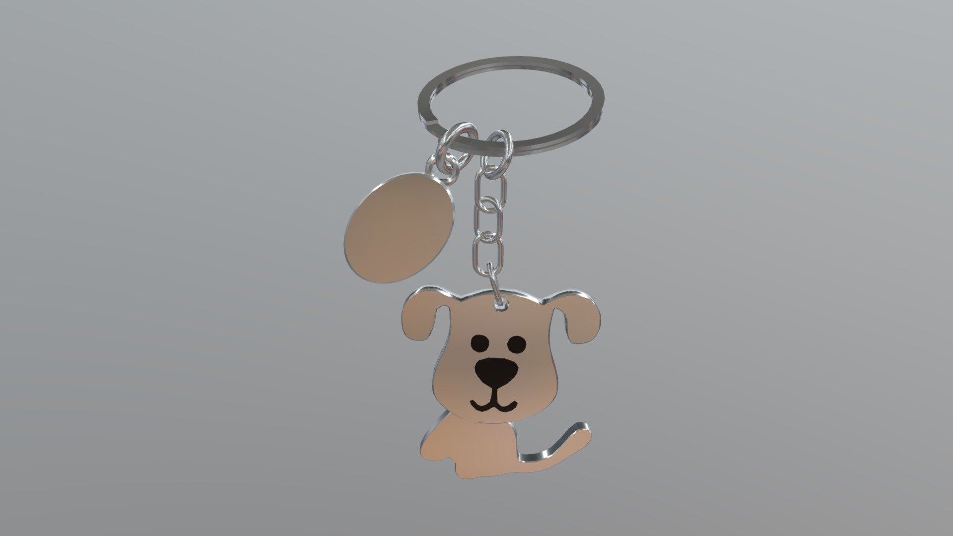 Silver Keychain - 3D model by chyi [25b8321] - Sketchfab