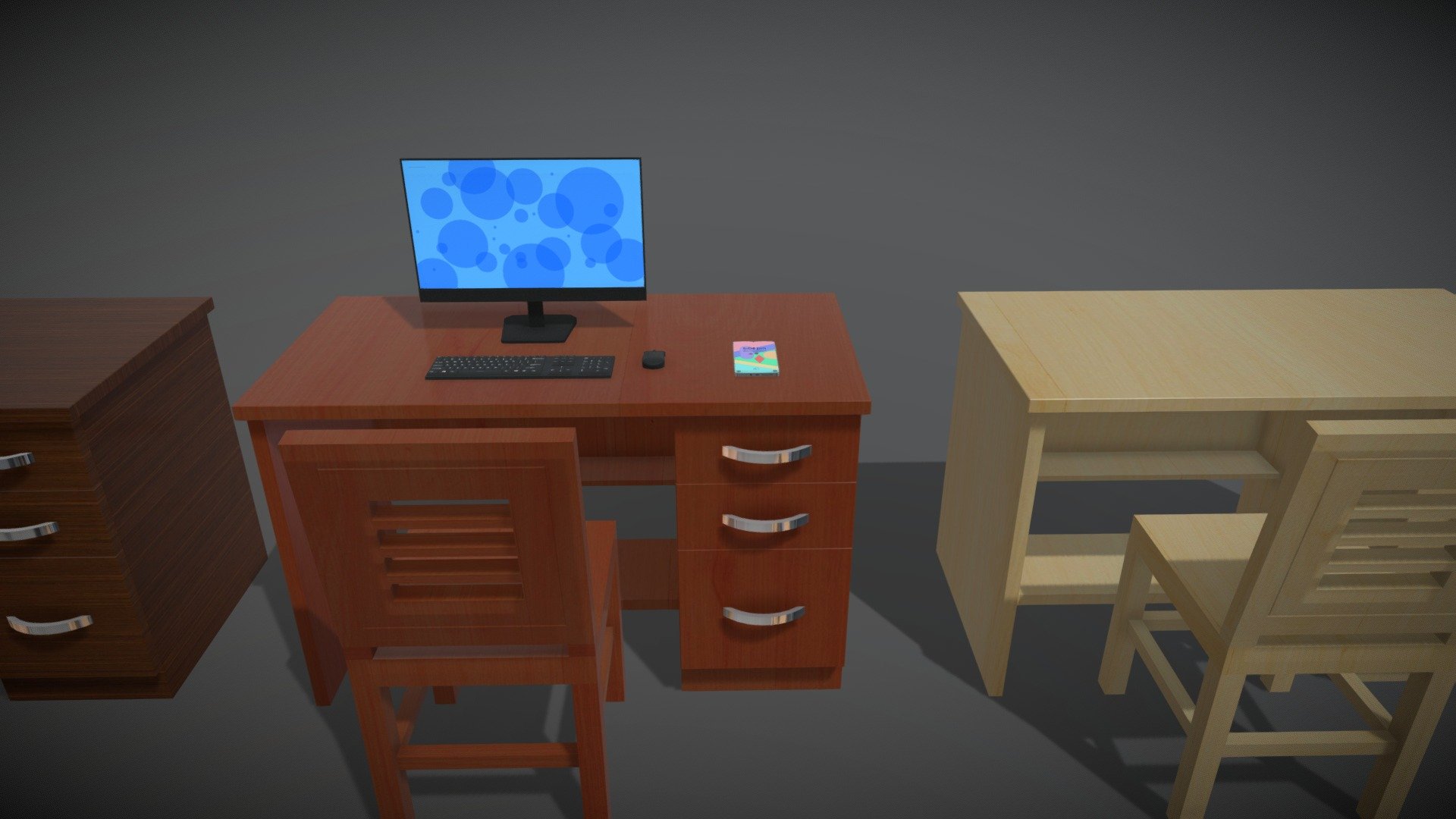 Study Table - 3D model by Premisul [25b88de] - Sketchfab