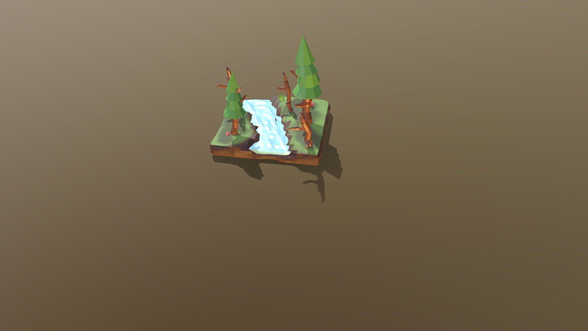 A chunk of land - 3D model by Toast (@T04st) [25b95ba] - Sketchfab