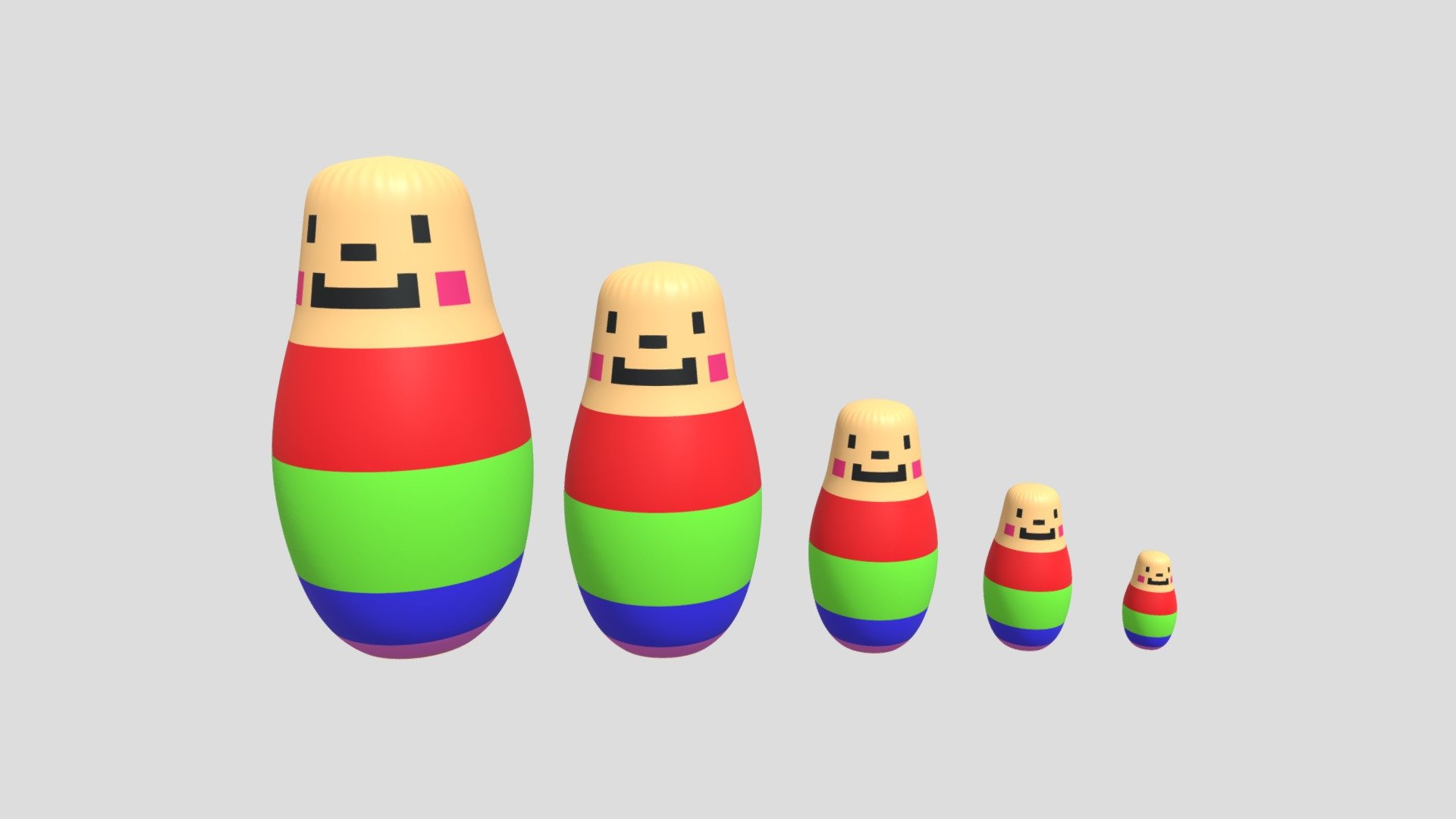 matryoshka (russian doll) - Download Free 3D model by timmy ...