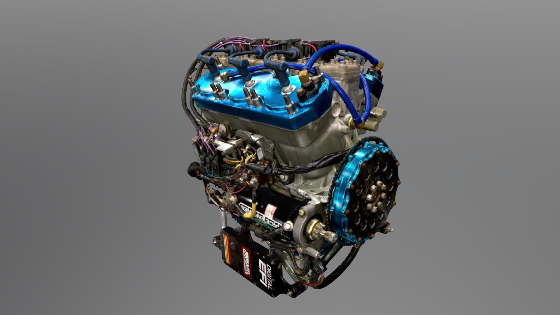 LIDAR test: Racing boat engine, optimized - 3D model by HazelnutAUS ...