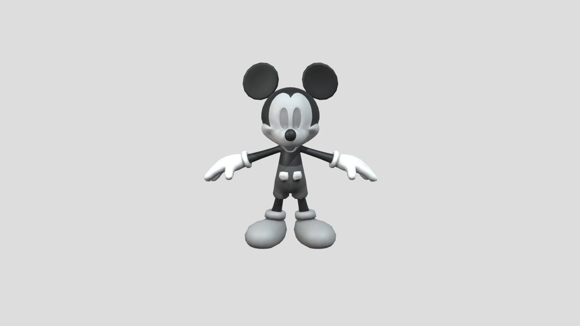 ADI 2.0: Souless Mickey? (Fully rigged) - Download Free 3D model by ...