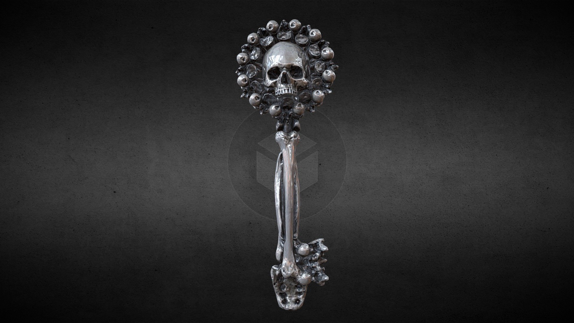 Pendant Jewelry - Skull Key - 3D model by MechanicalWhispers [25c4fed ...