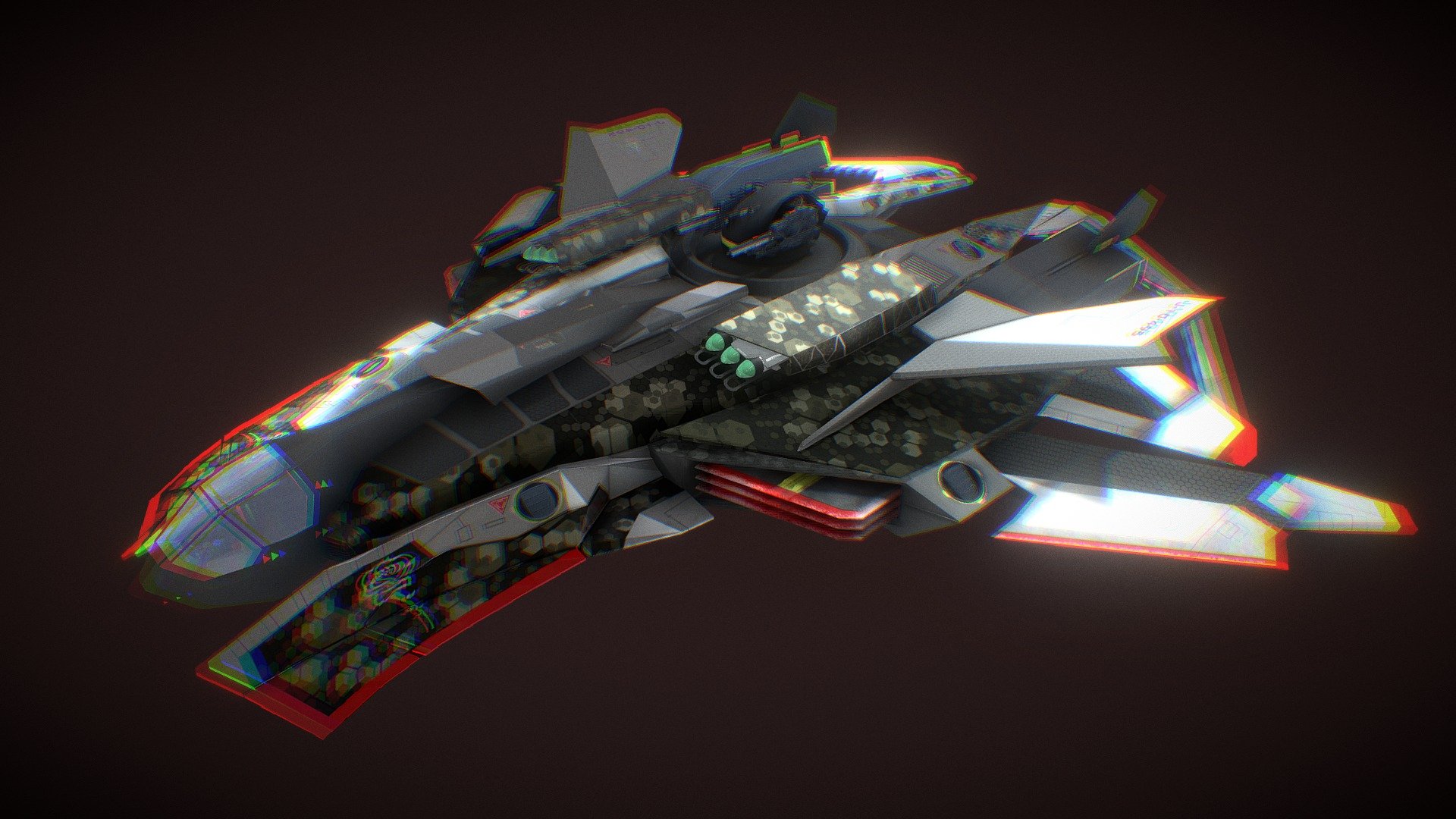 Space Ship T4 - 3D model by Semios [25c6744] - Sketchfab