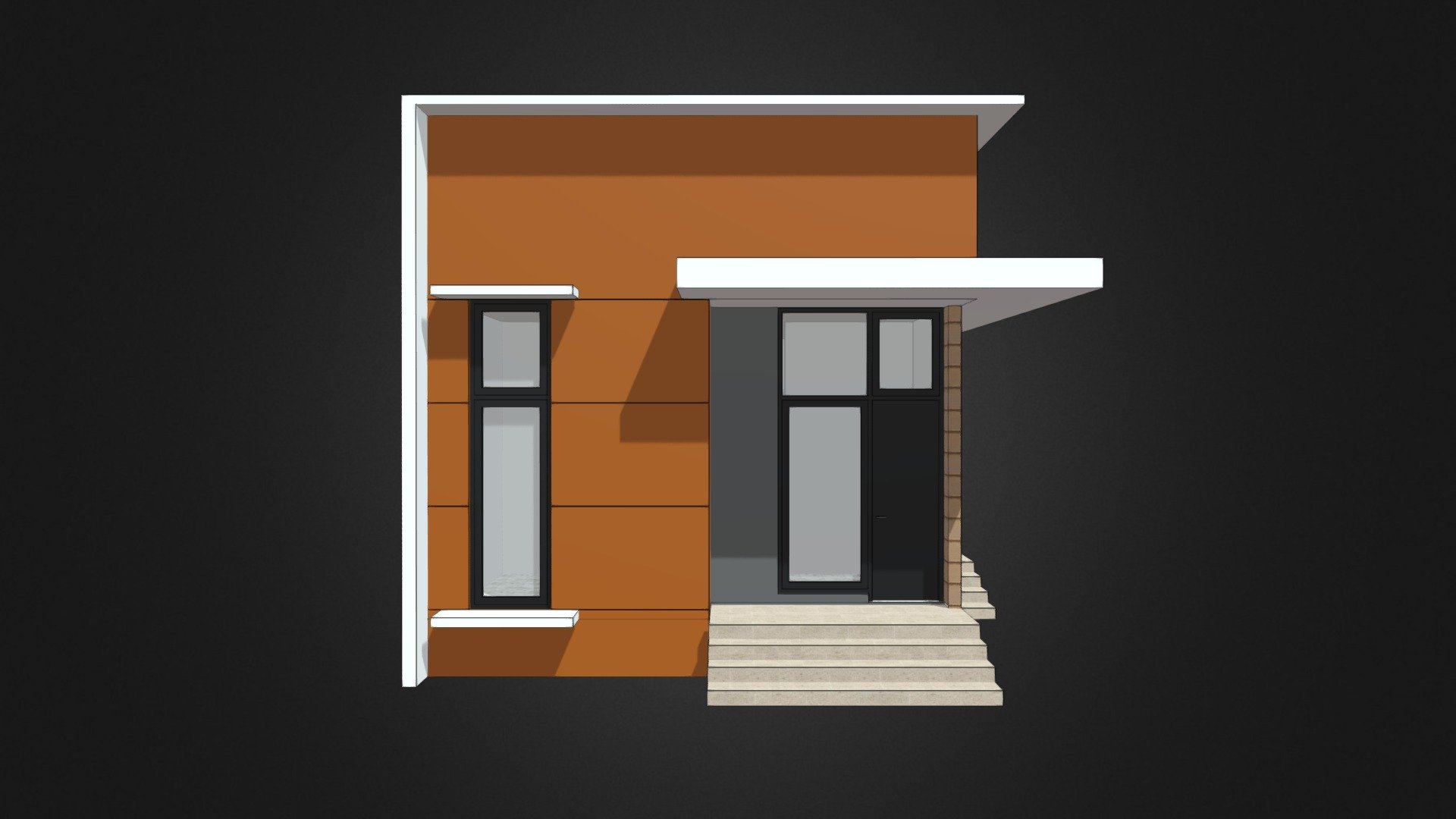 Simply Simple Plain House - Download Free 3D model by Heriyanto ...