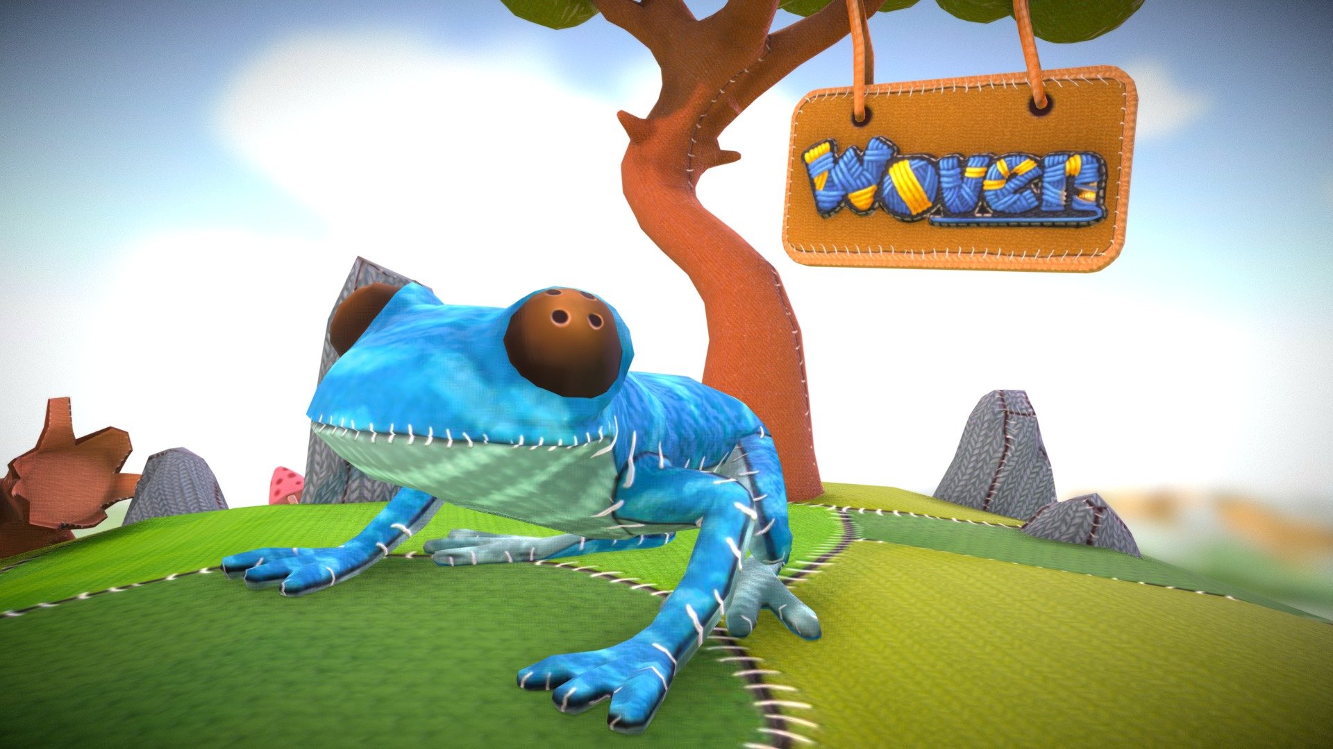 Woven - Frog - 3D model by Matt_Alterego (@Alterego_Games) [25c842e] - Sketchfab