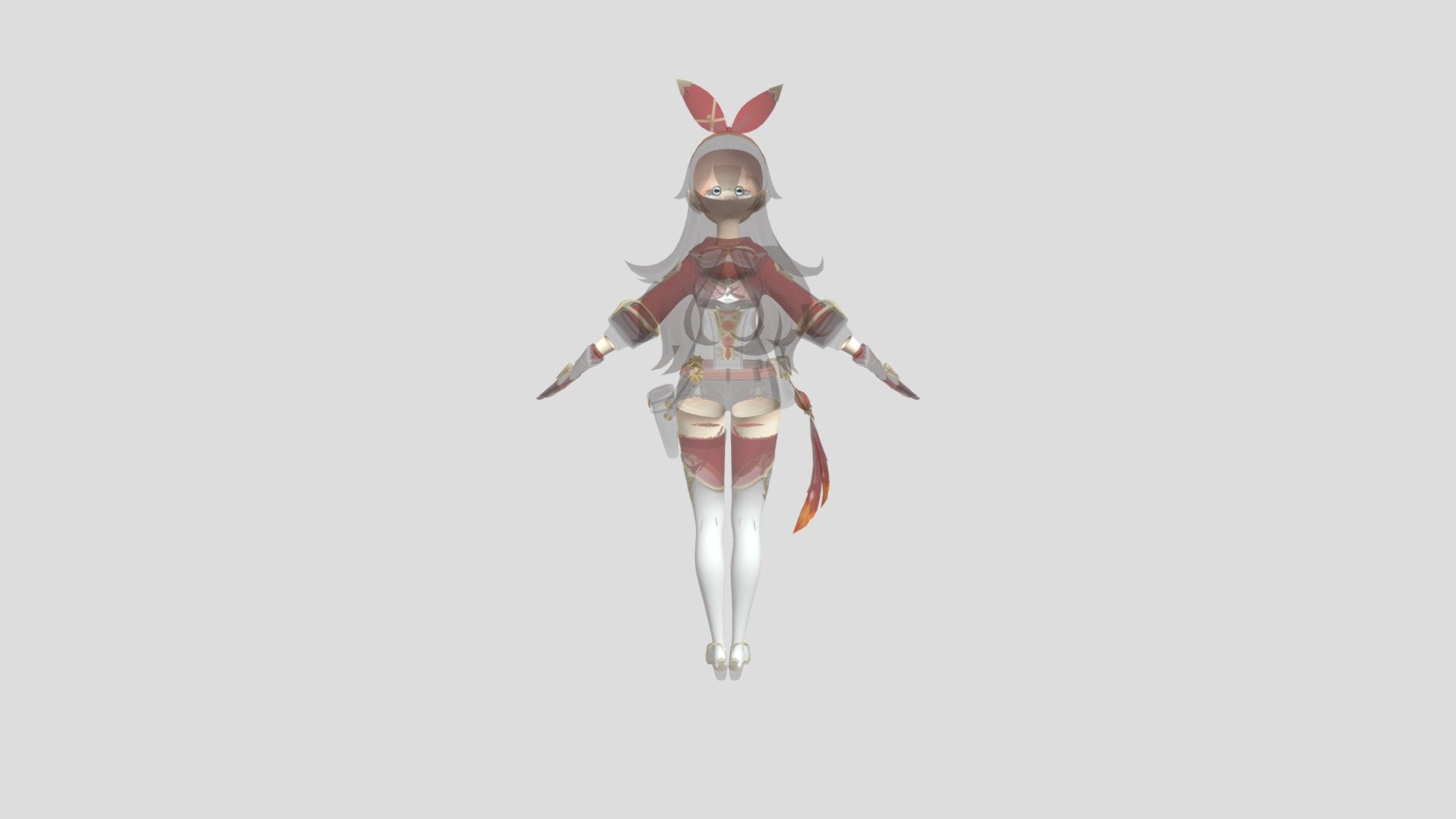 Genshin Impact Amber (re upload) - Download Free 3D model by ...