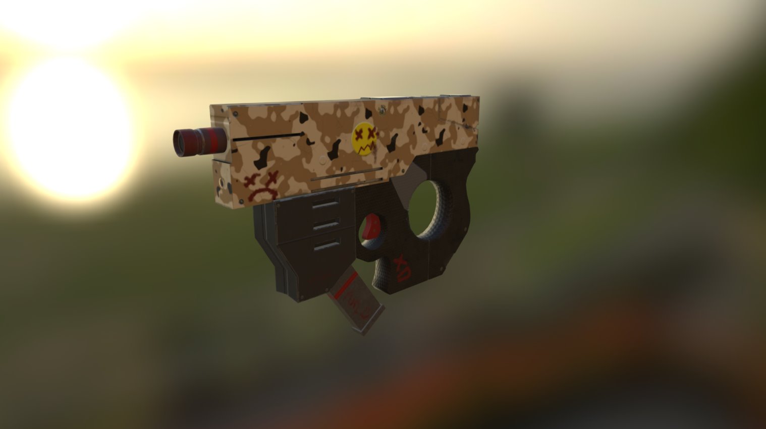 Pistol3 - 3D model by Revox79 [25cf134] - Sketchfab