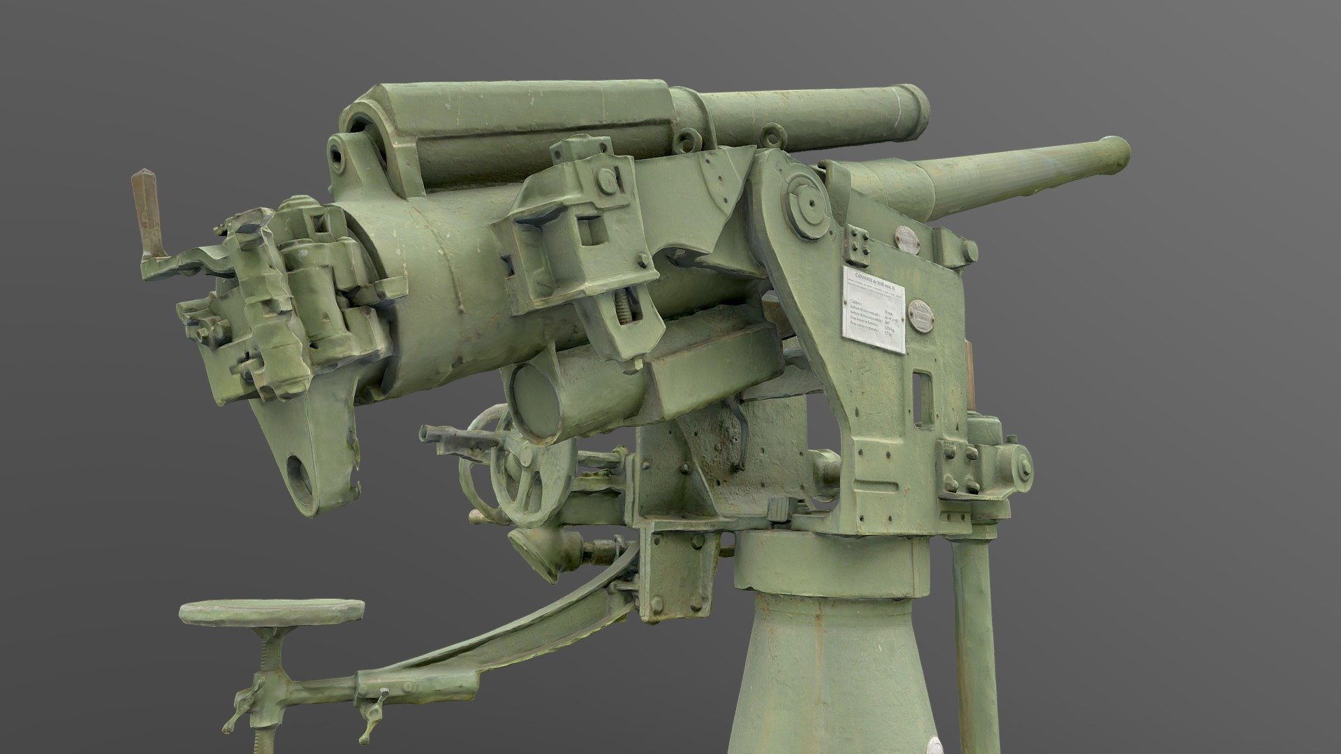 Cannon 76/40 mod.35 - Buy Royalty Free 3D model by Blue Scans (@boat ...