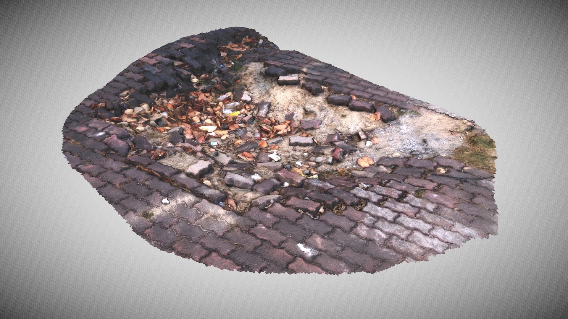 Brick Pavement 02 ( Photogrammetry ) - Buy Royalty Free 3D model by ...