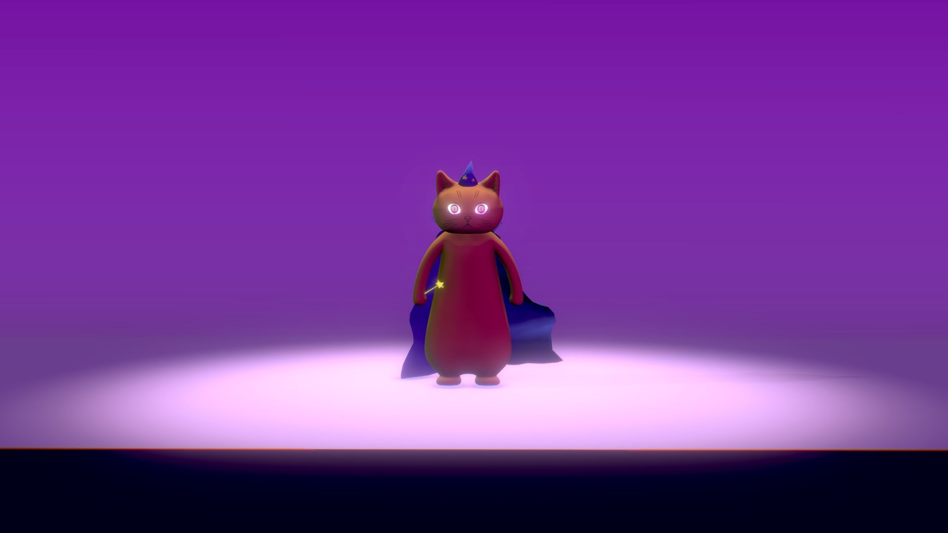 Wizard Cat Bob - 3D model by cutelilmonkey_ [25d0e17] - Sketchfab
