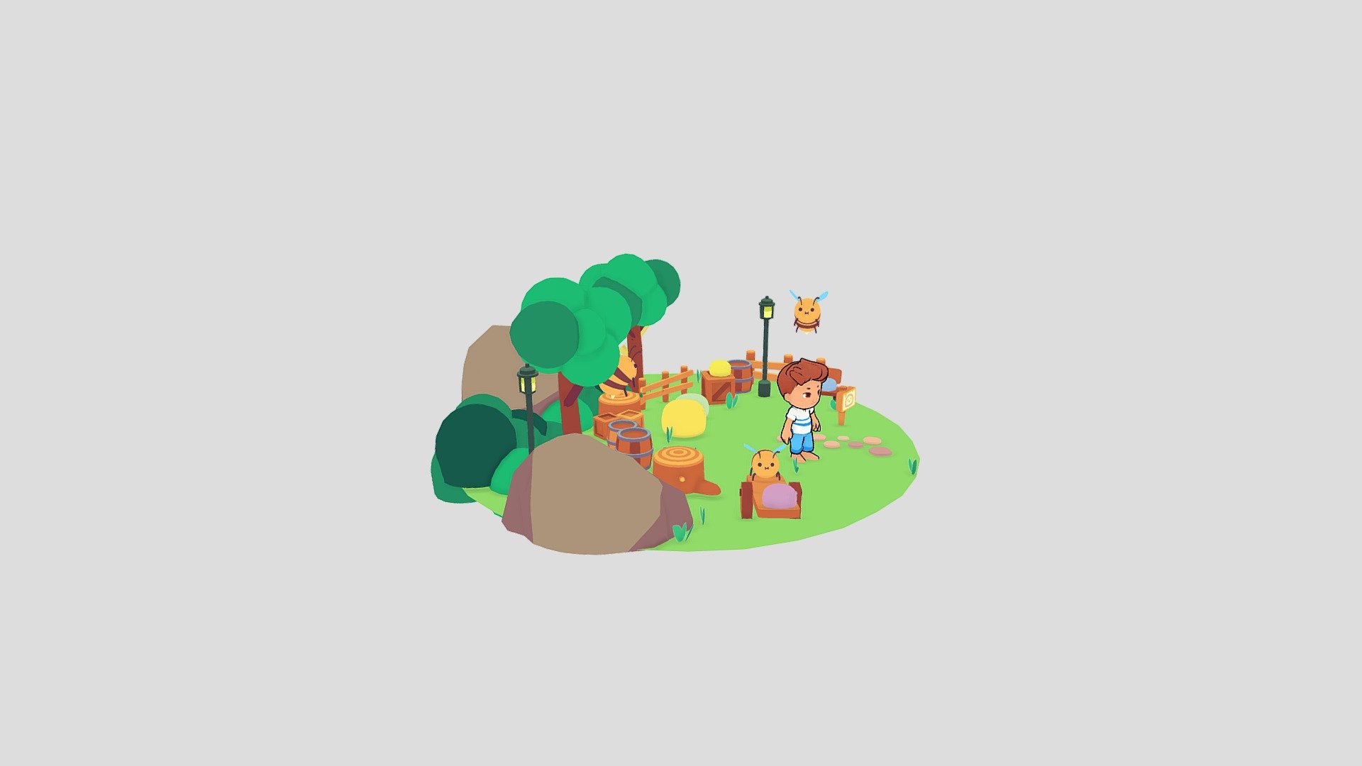 Demo Character Scene - 3D model by hiepvn1 [25d21ff] - Sketchfab