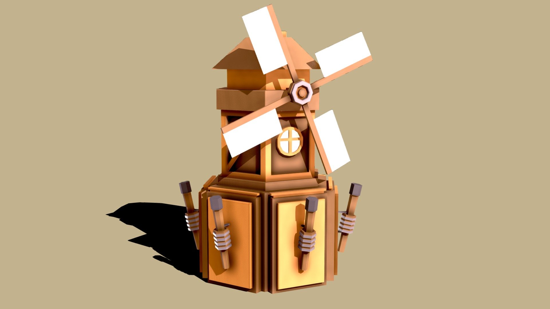 Mill remake (From Furana) - 3D model by MToonGameStudio [25d5095 ...