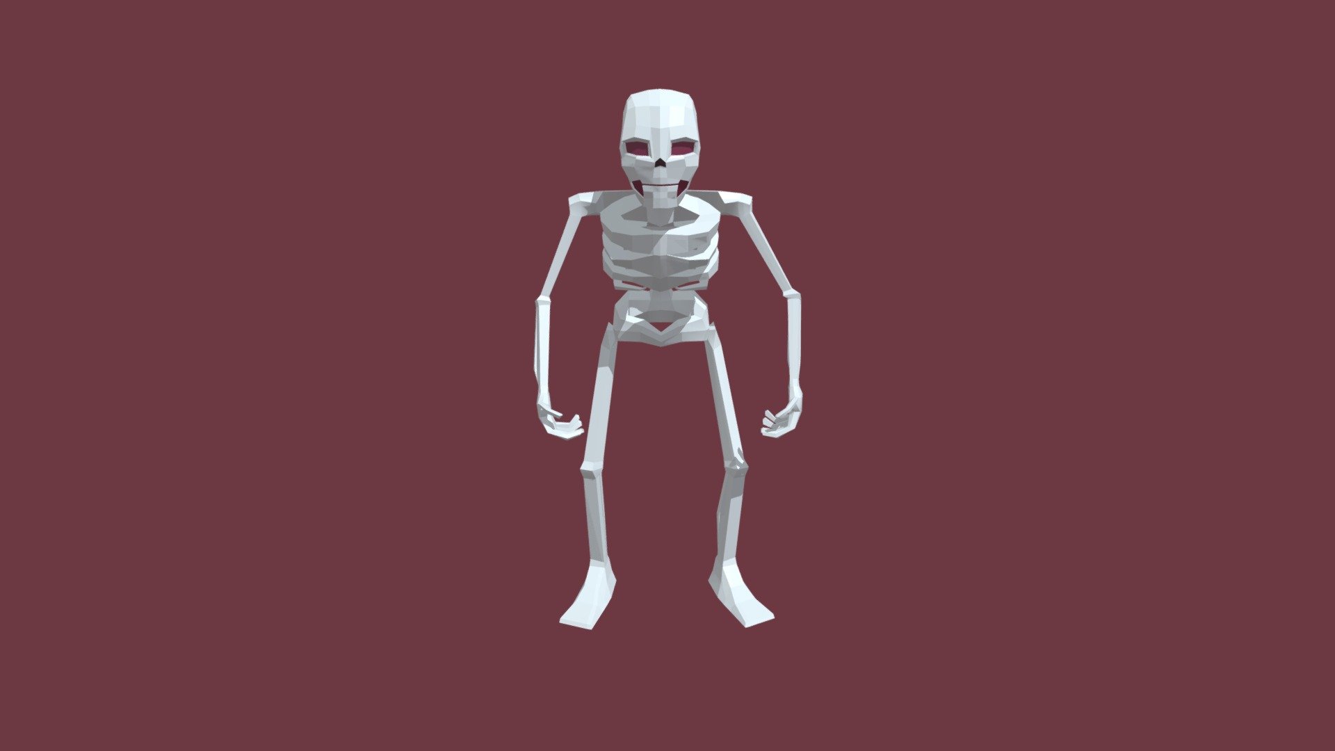 LowPoly Skeleton - 3D model by Maxinango [25d9e76] - Sketchfab