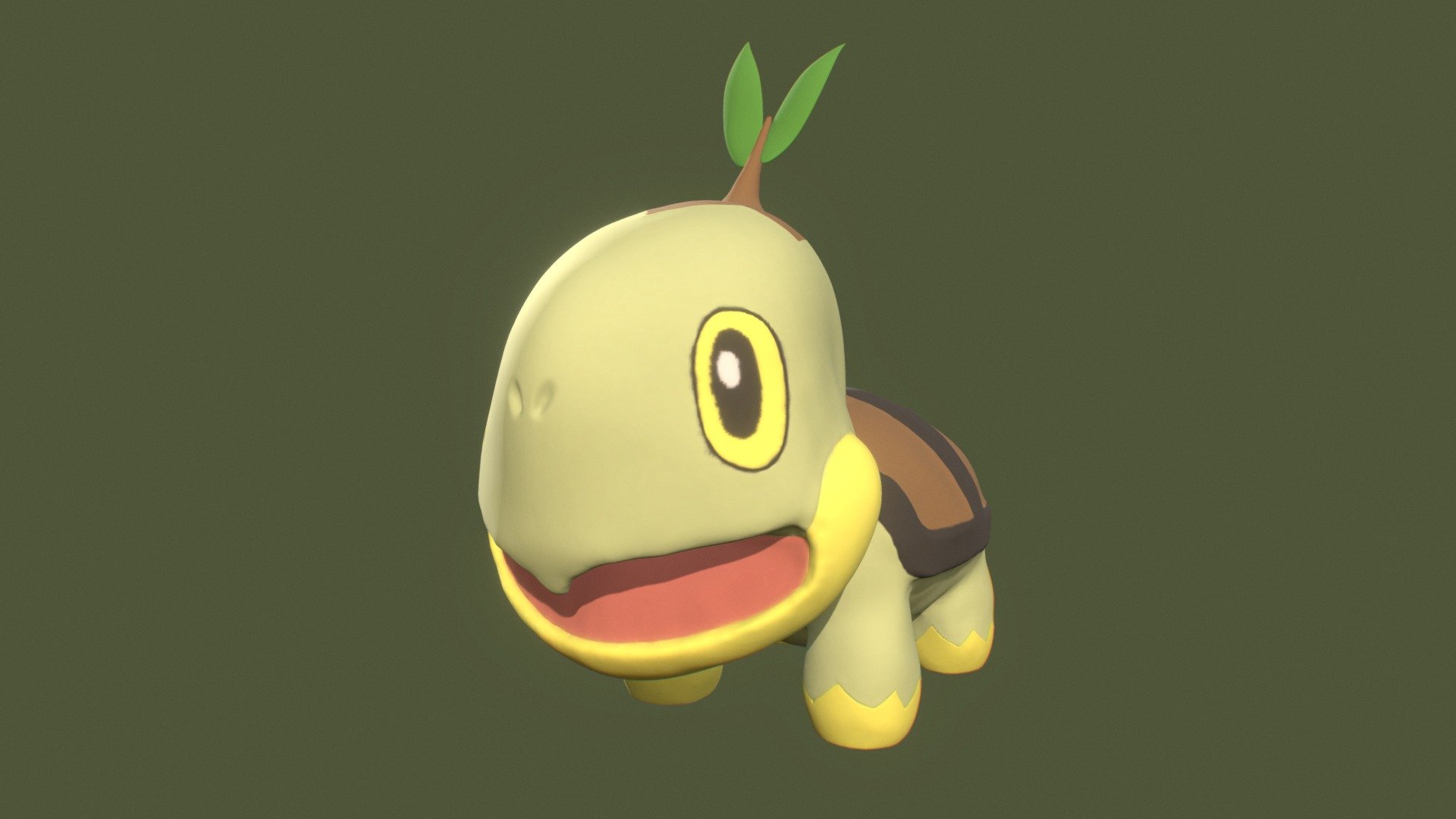 Turtwig sculpt (Fanart) - Download Free 3D model by AlessioPassera ...