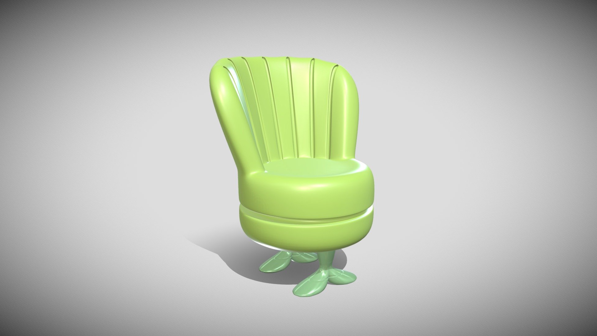 Sofa chair Mermaid tail - 3D model by dacanokon29 [25dc24e] - Sketchfab