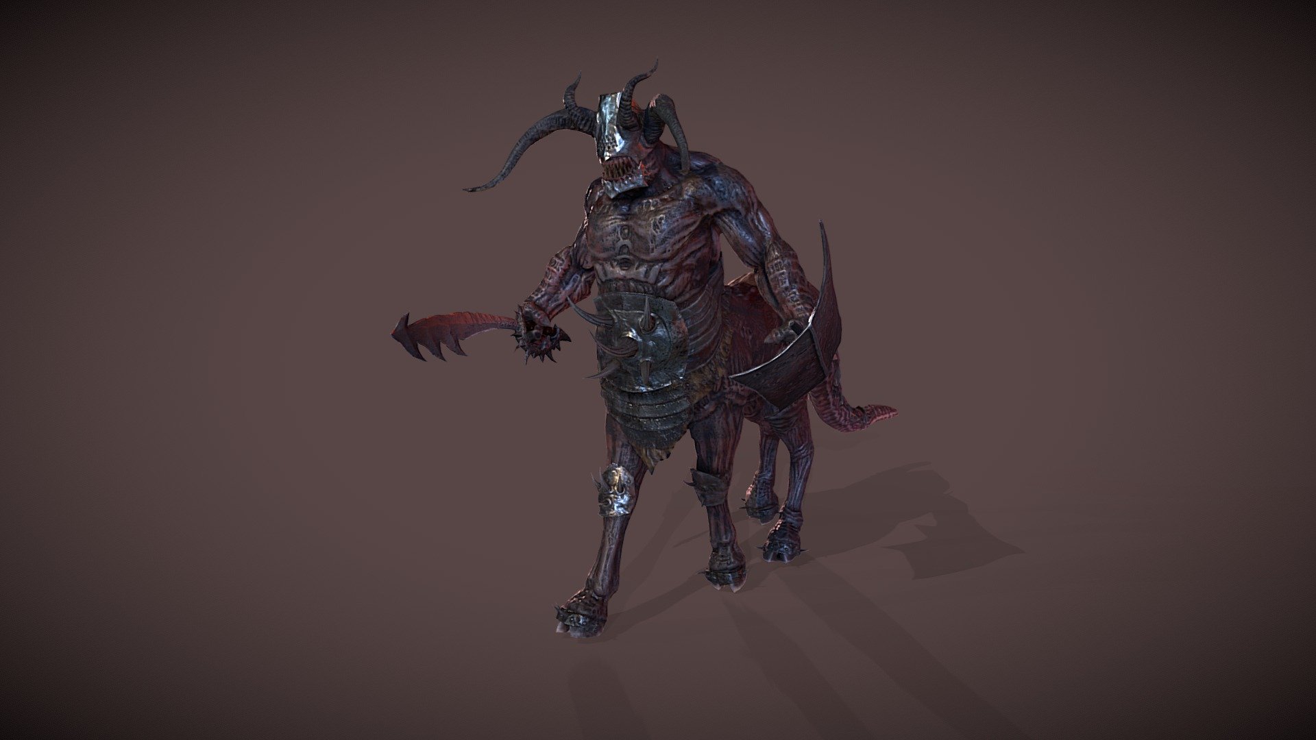 Monsters - Centaur Demon - 3D model by polygonmaker [25dd0bb] - Sketchfab