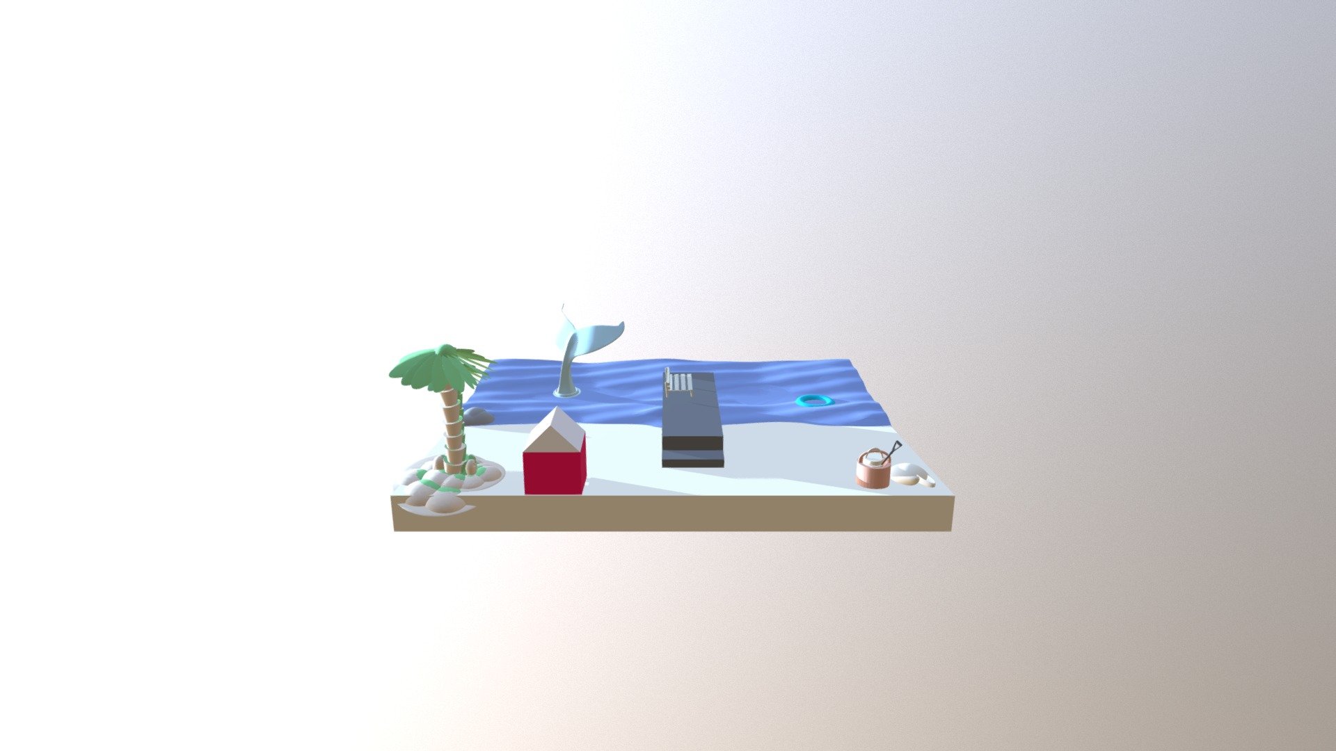 Beach - 3D model by brittneymontagna [25dd68d] - Sketchfab