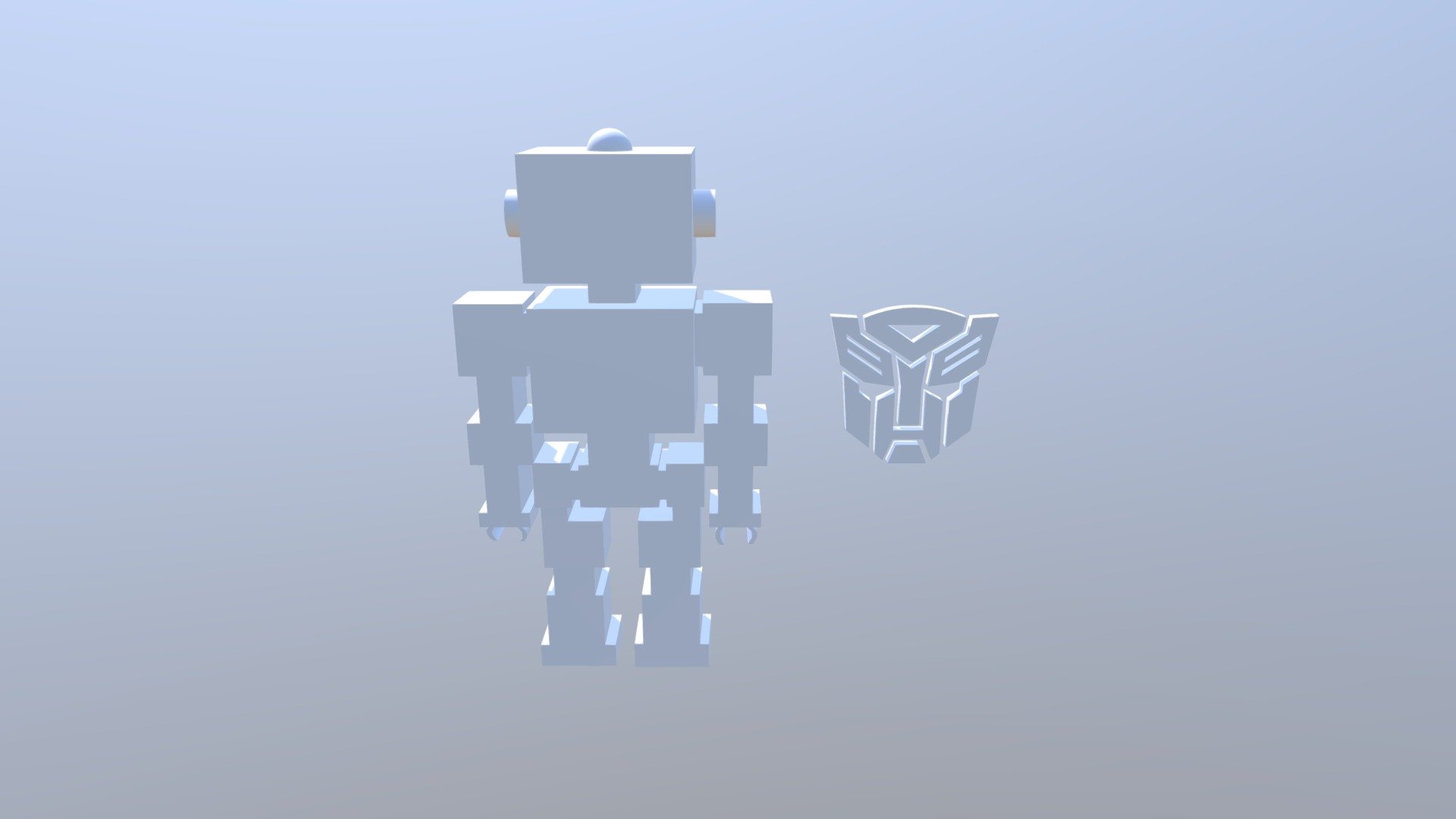 Transformers-logo-robot - 3D model by KrisMale [25ddd30] - Sketchfab
