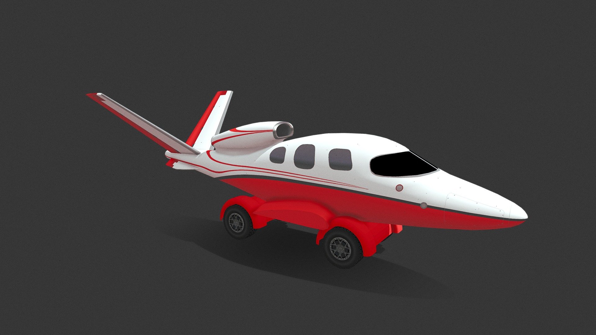Airplane Car - 3D model by Kashif Ali (@alikashif4369) [25dde2a ...