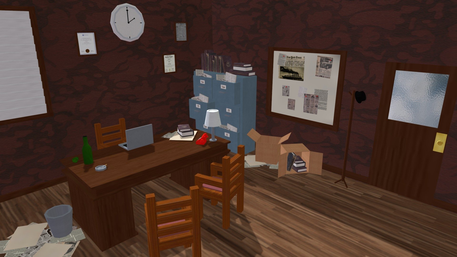 Detectives Office - 3D model by awnrii [25df3a6] - Sketchfab