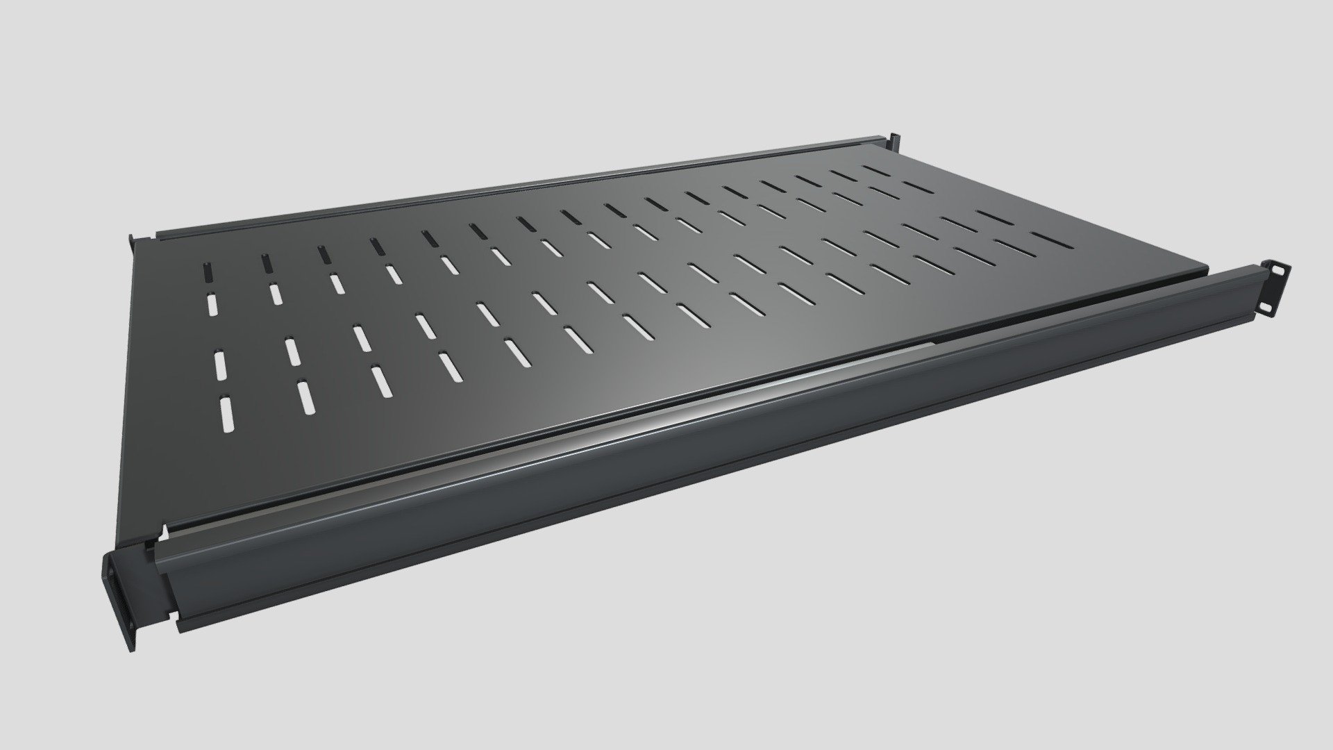 19" Rack Mount Sliding Shelf - 3D model by Vertiv [25e00e3] - Sketchfab
