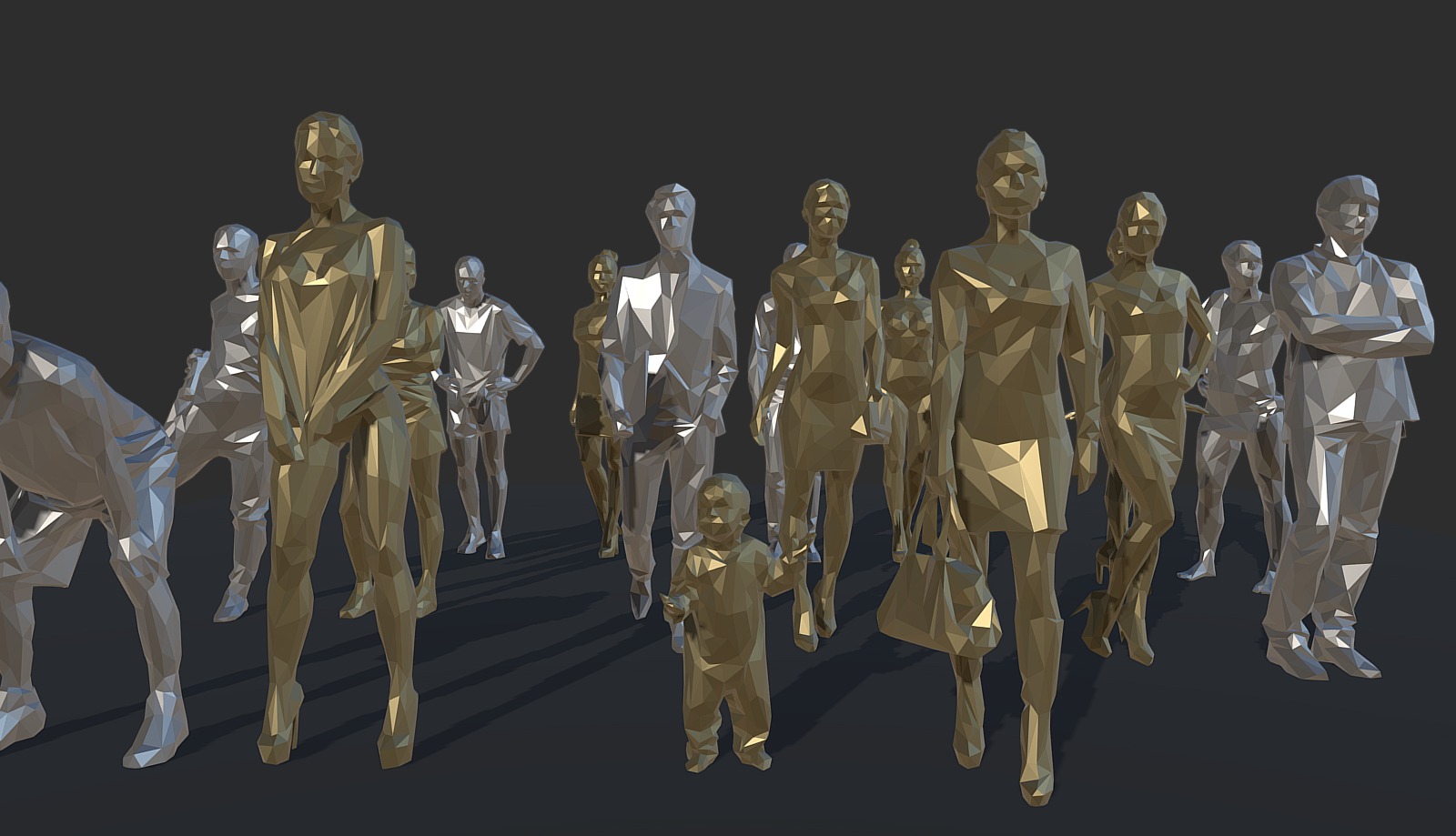 Lowpoly Stylized People (Alternative Render) - 3D model by kanistra ...