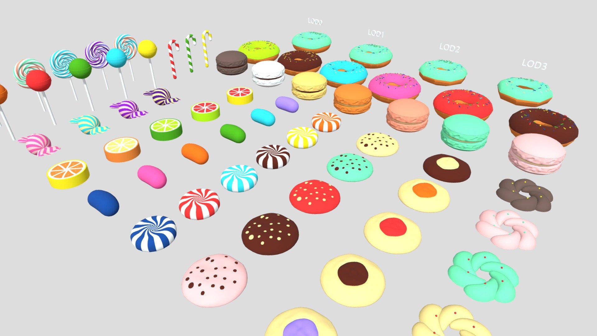 Sweet Candies - 3D model by vitalify [25e18c0] - Sketchfab