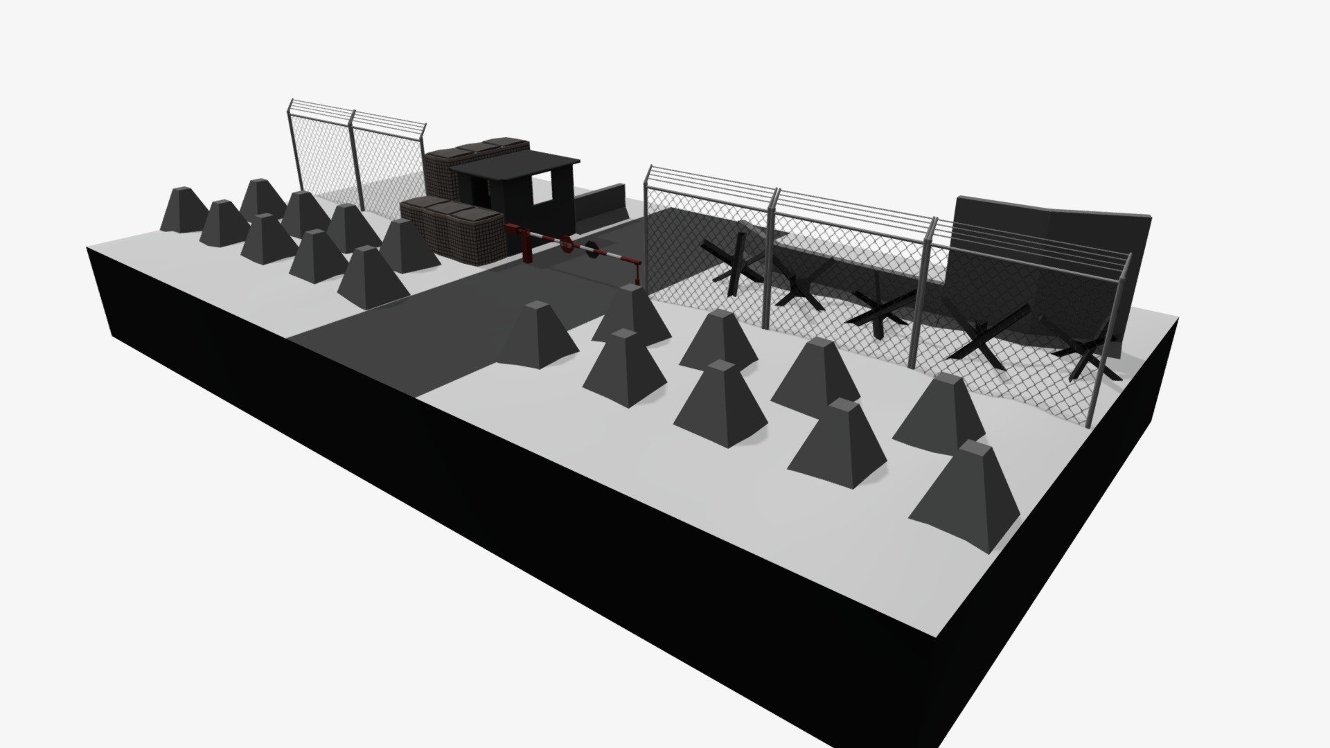 Low Poly Guard Post - 3D model by samanthacford [25e3f50] - Sketchfab
