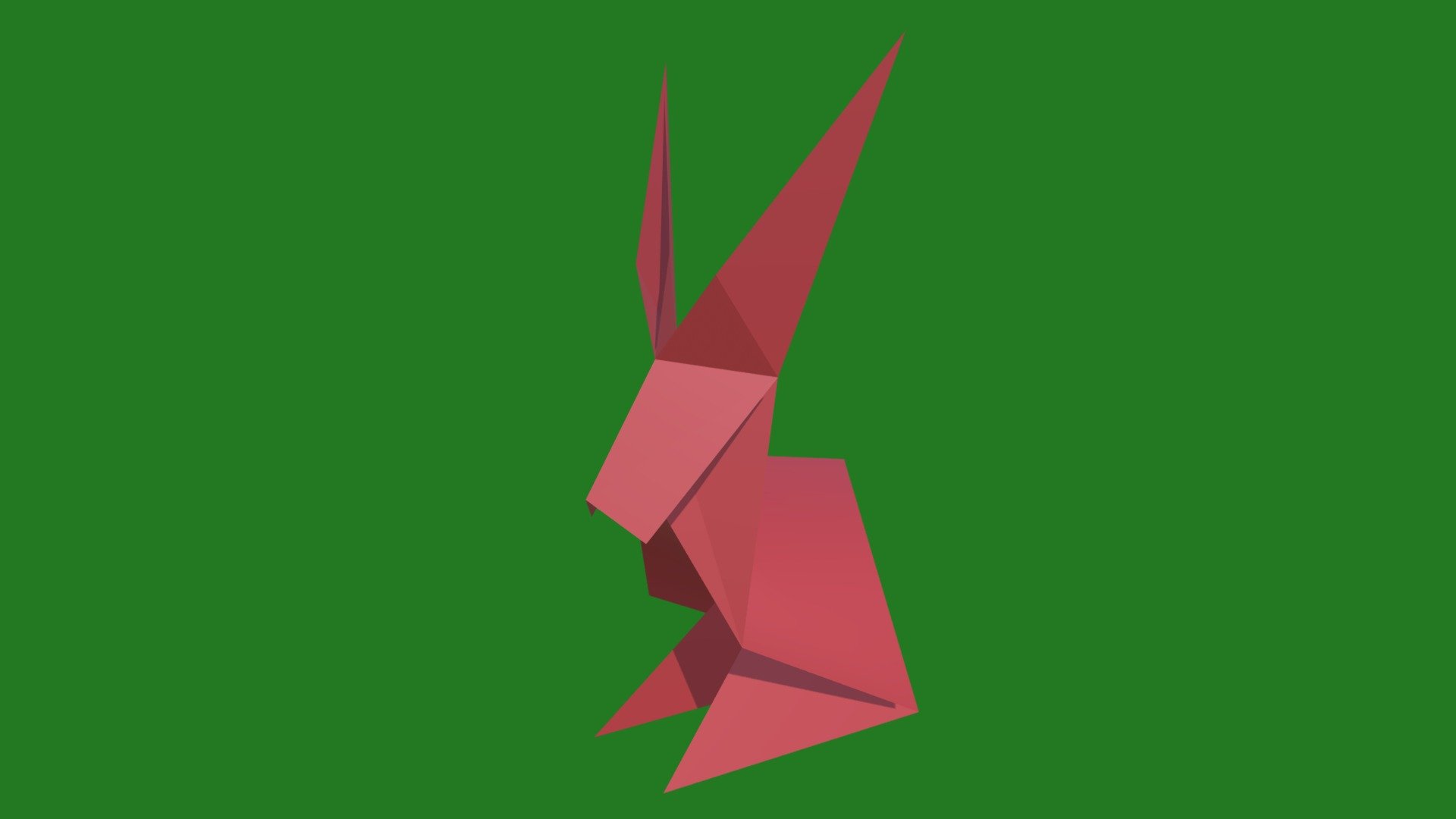 Origami Low Poly Rabbit - 3D model by Lost Polygons (@lostpolygons ...