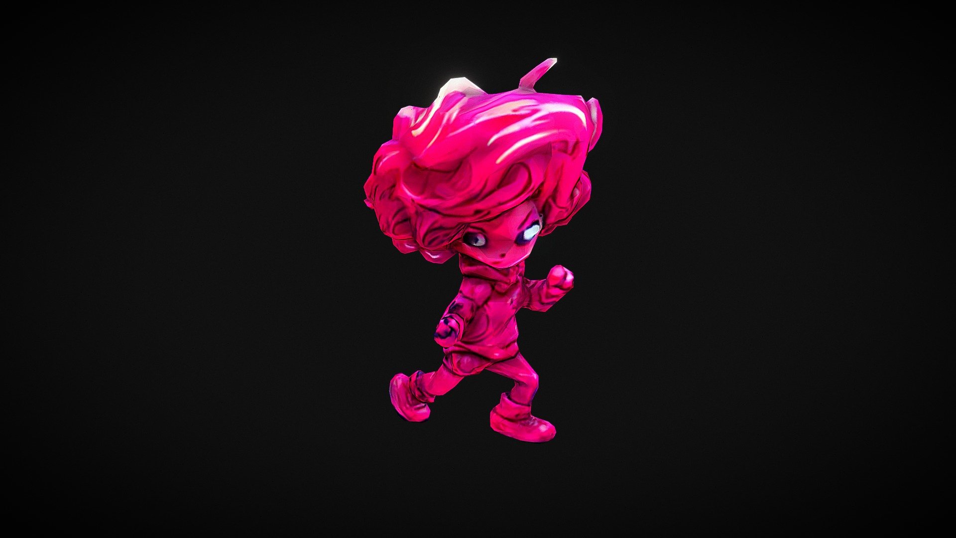 "Magenta Madness: A Vibrant Cartoon Art Celebrat - Download Free 3D ...