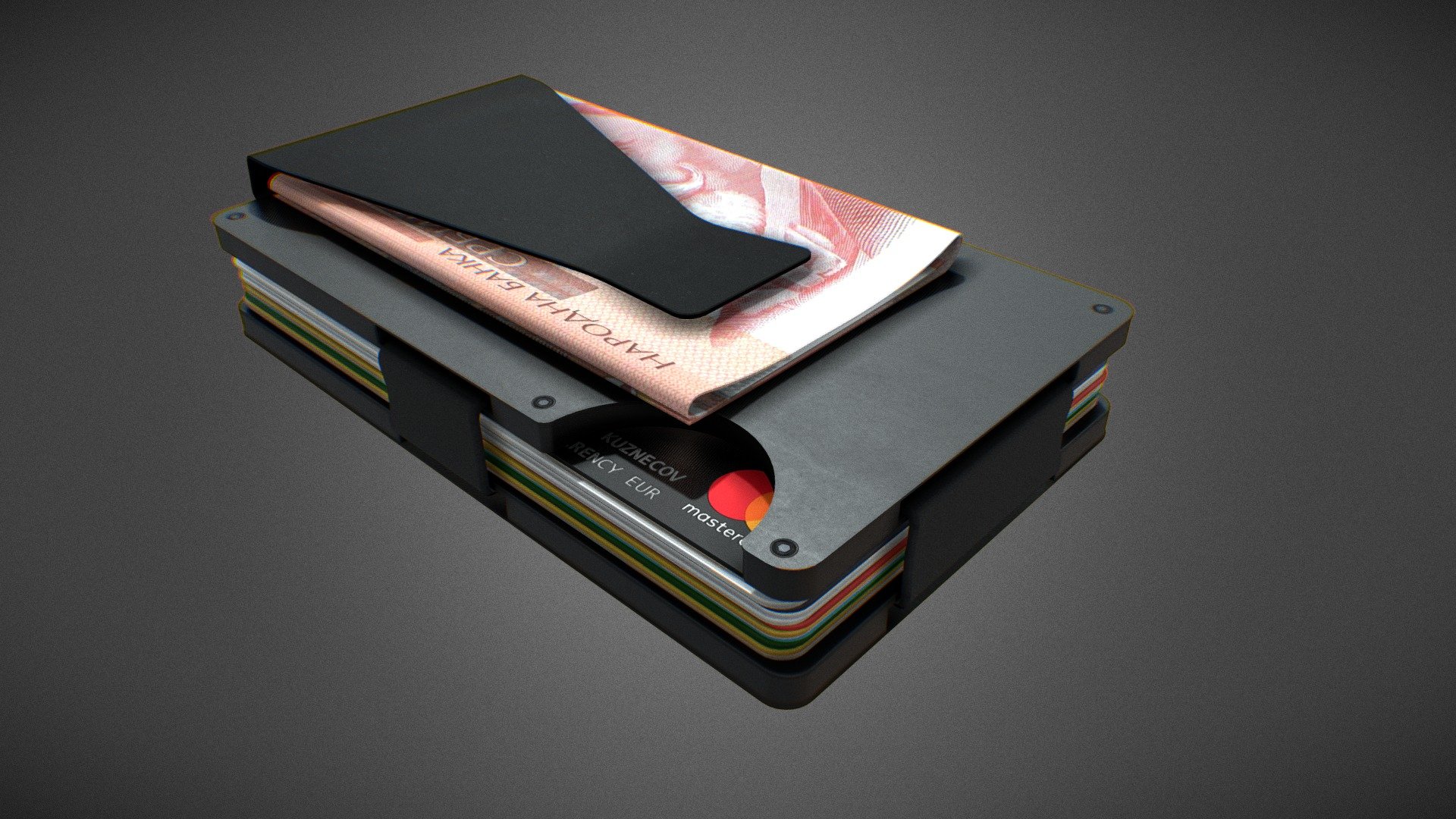Ridge wallet - Buy Royalty Free 3D model by Pavle Kuznecov (@sticky_bit ...