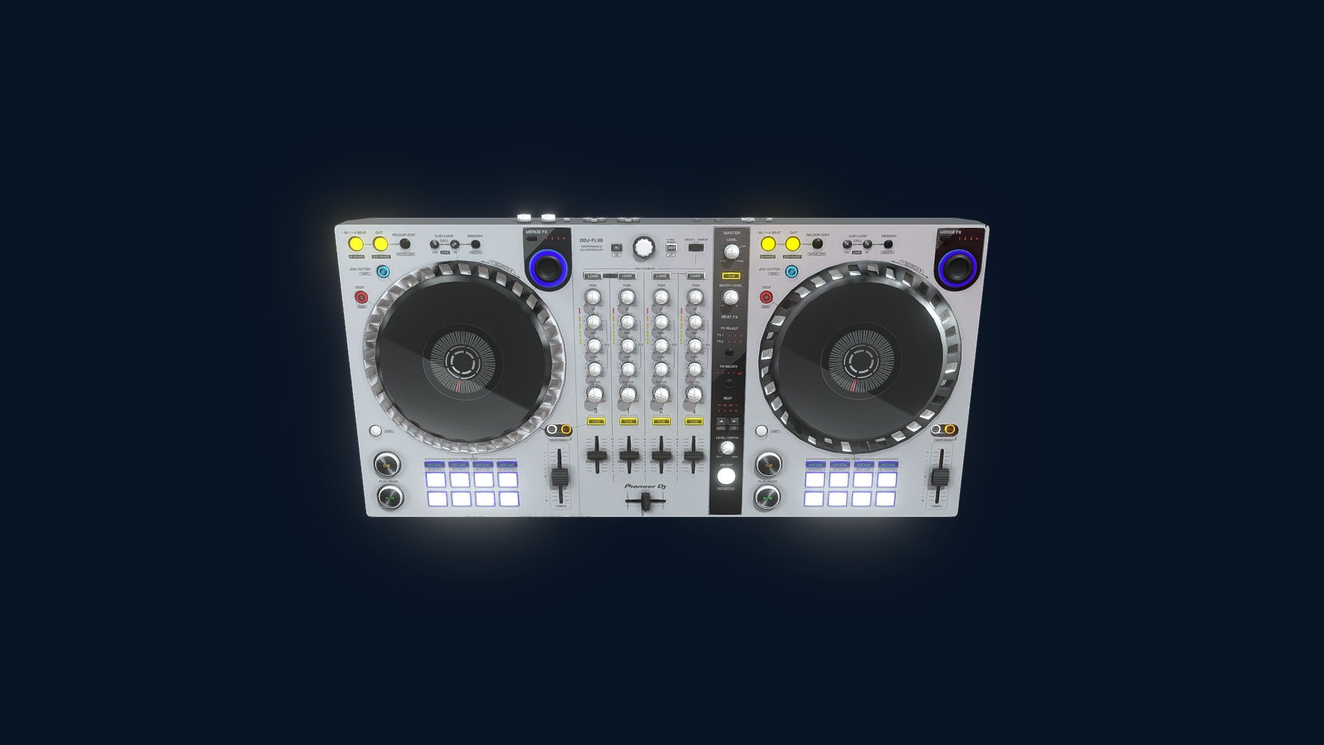 DDJ-FLX6 - 4-channel DJ controller - Buy Royalty Free 3D model by ...