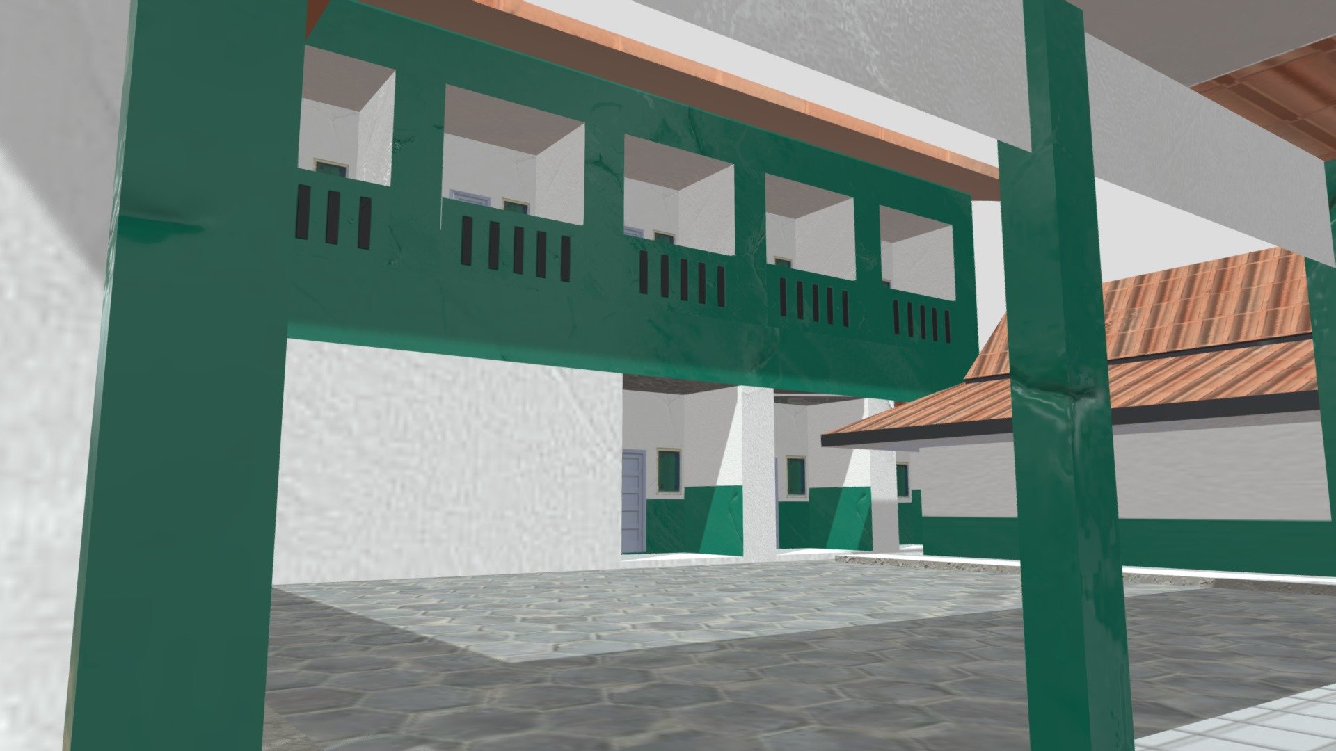 Elementary School Building - Download Free 3D model by sakigakefuruzawa ...