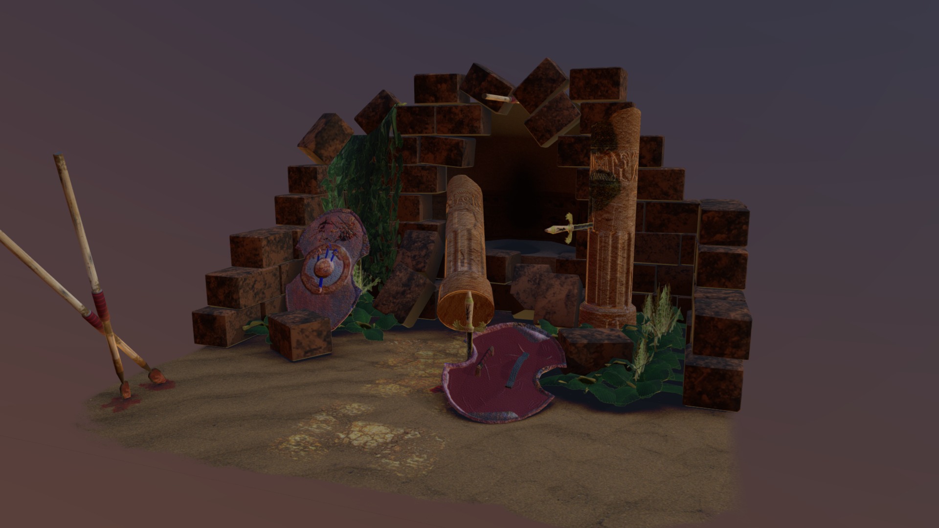 Ancient Scene - 3D model by Nick.Hill [25eb169] - Sketchfab