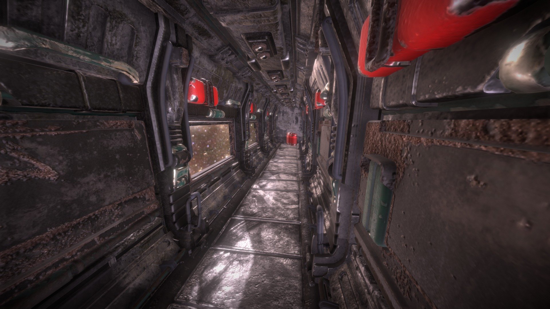 Corridor Space - Download Free 3D model by Baptiste Chaplain ...