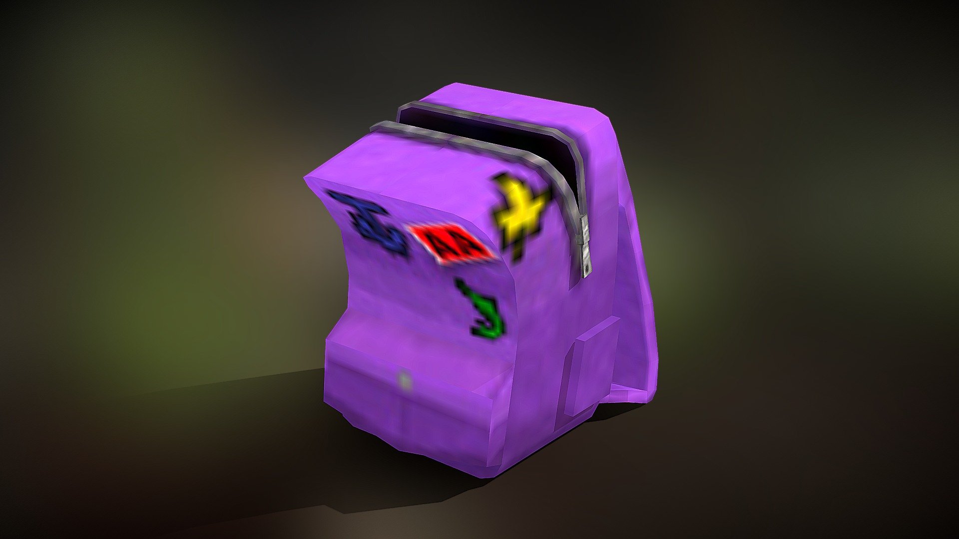low poly backpack (494 tris) - Download Free 3D model by Alexander ...