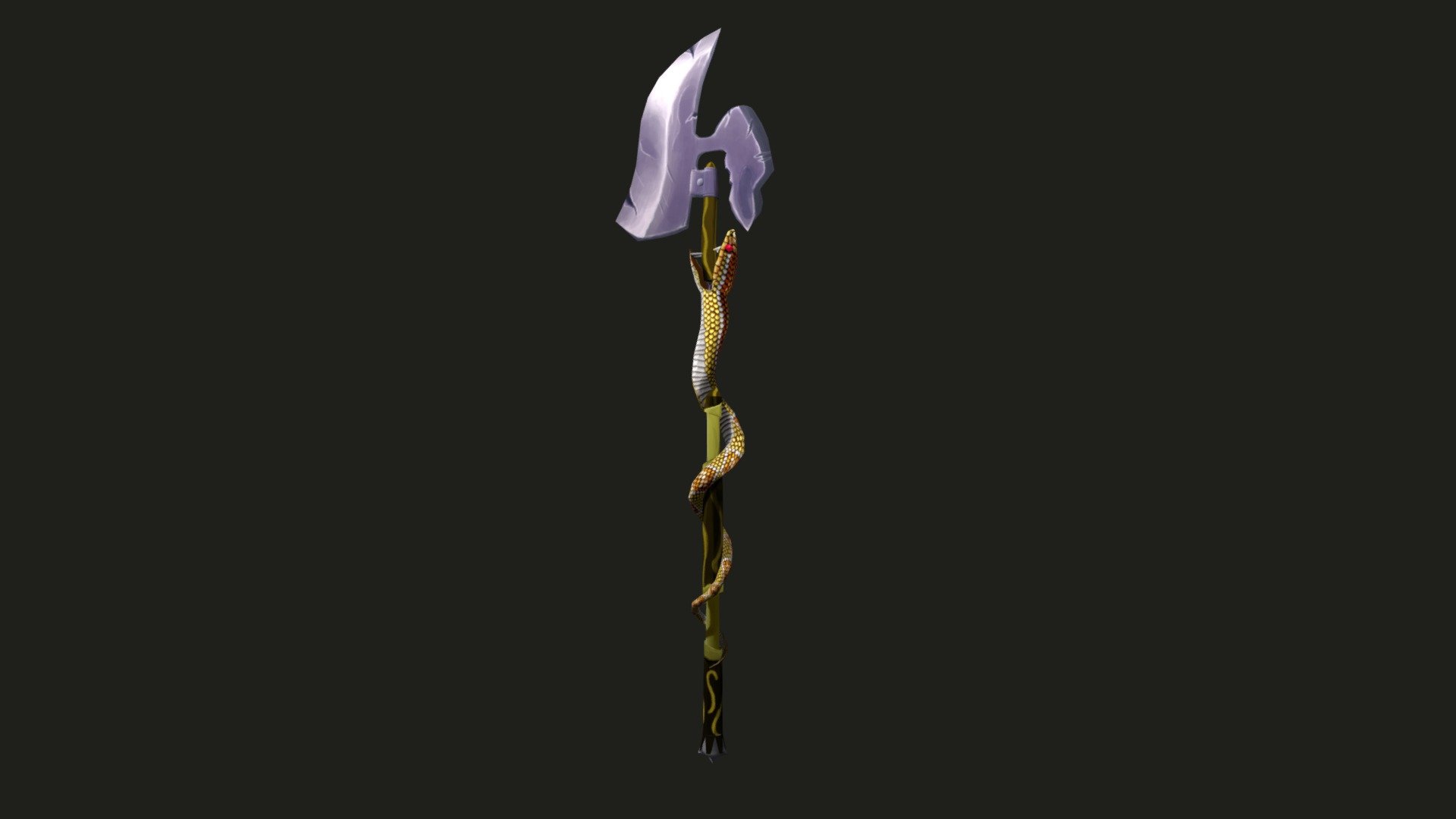World of Warcraft - Halberd with Snake Ornament - 3D model by Erik De ...