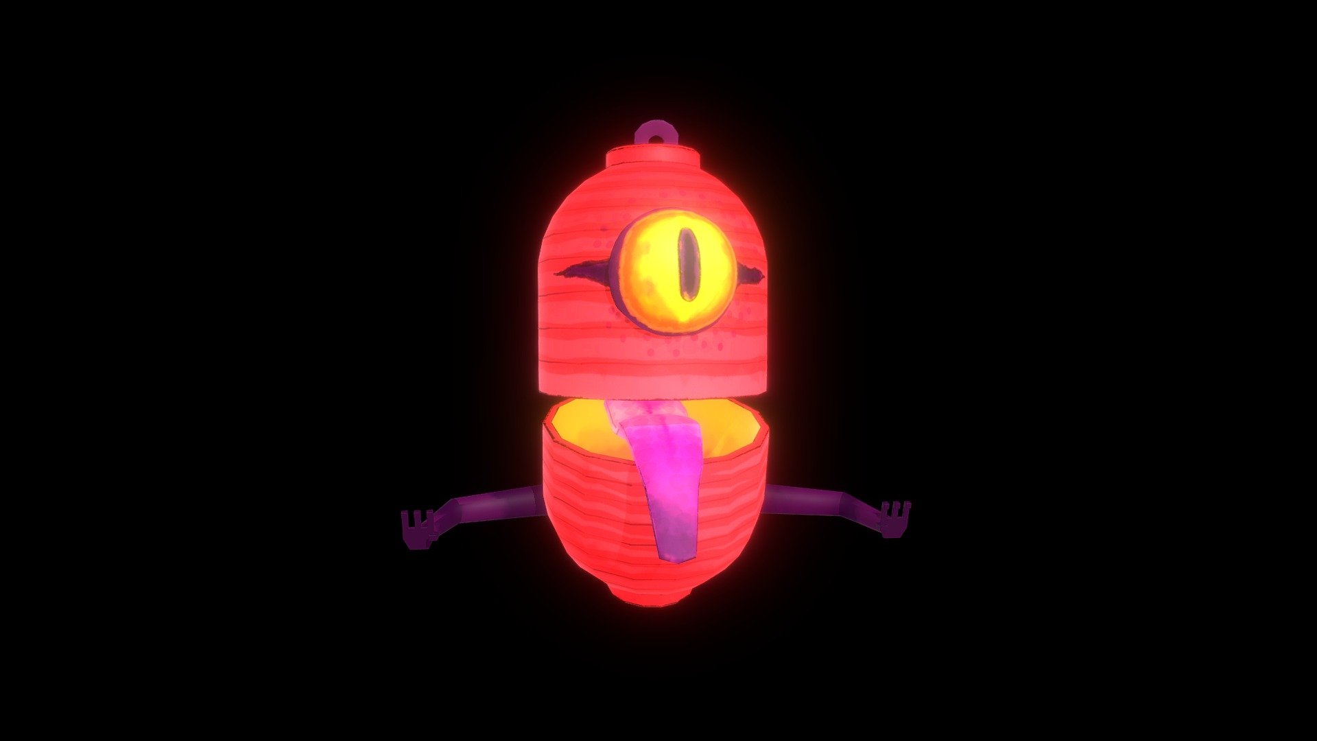 Chochin-Obake (Lantern Ghost) - 3D model by Rain (@Rain0) [25ee219 ...