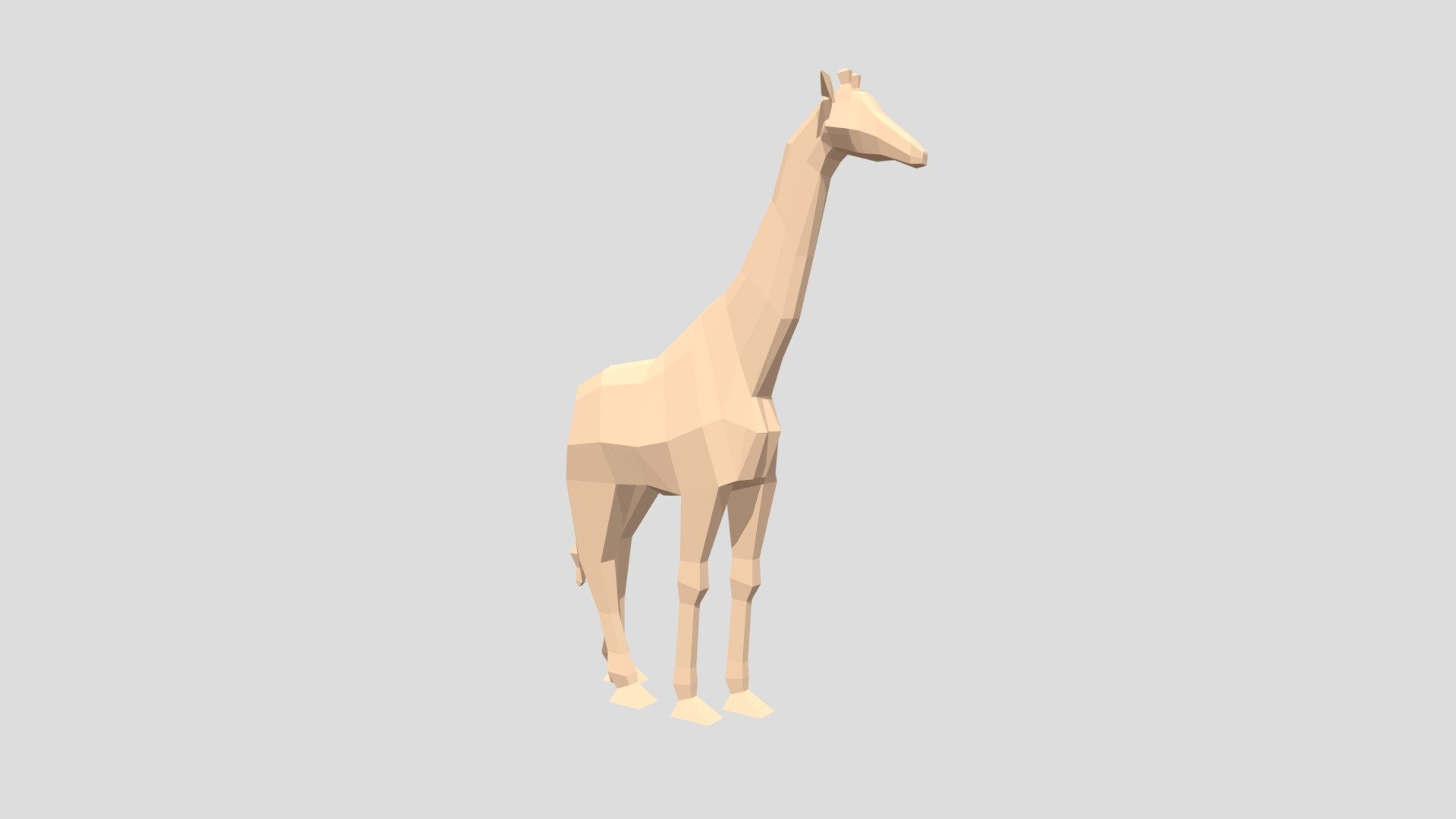 Low Poly Giraffe - Download Free 3D model by Anthony Girdler ...