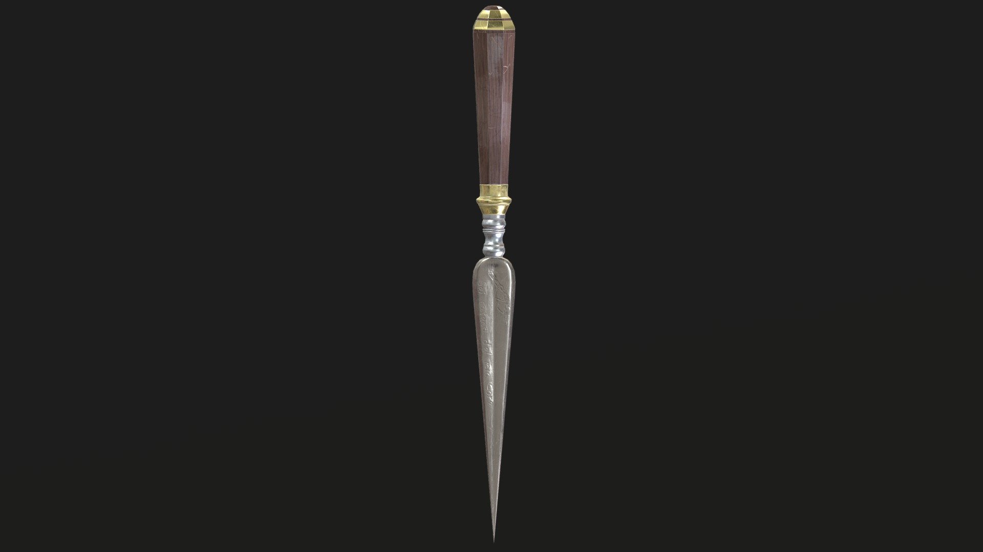 Italian dagger with engraving - 3D model by xenaive [25f0fbb] - Sketchfab
